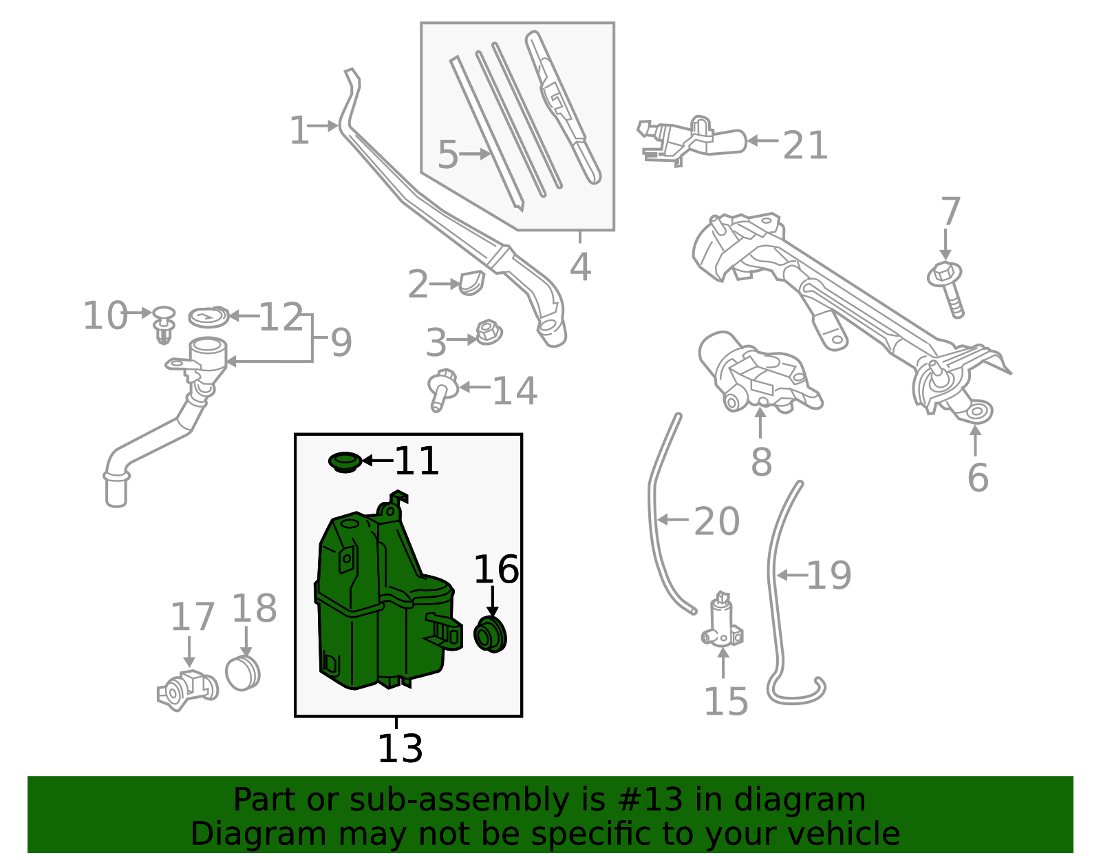 2019-2022 Toyota Washer Fluid Reservoir 85315-0R060 | OEM Parts Online