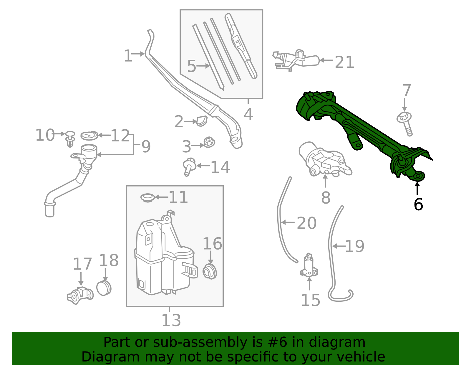 2019-2025 Toyota Wiper Linkage 85150-42240 | Toyota Parts Center