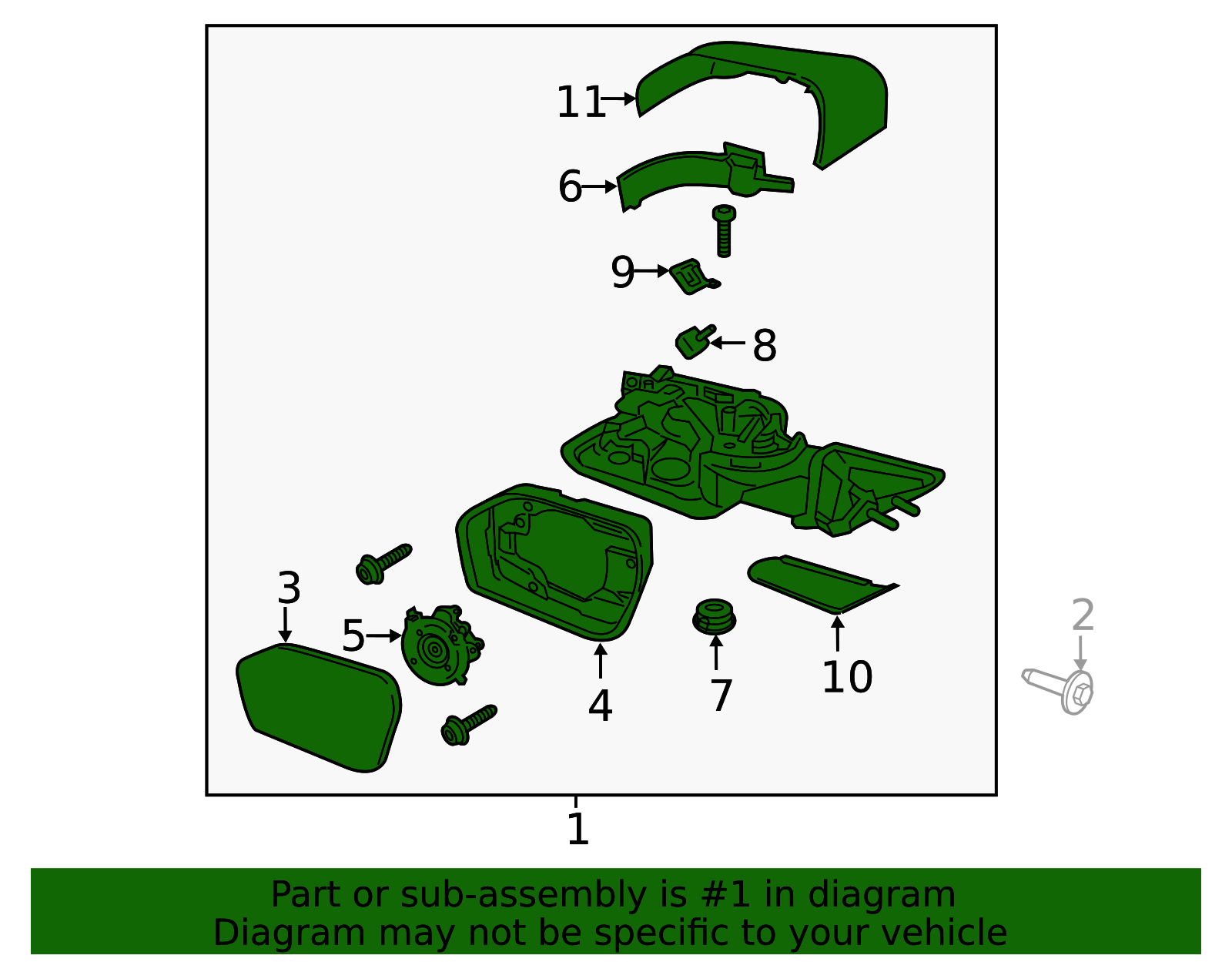 2020-2024 Ford Explorer Mirror Assembly Rear View Outer RB5Z-17682-BB ...