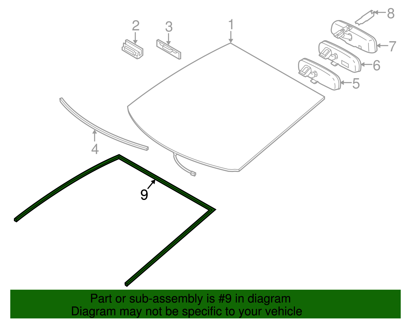 75533-47050 - Windshield Molding 2010-2015 Toyota | Longo Toyota Parts