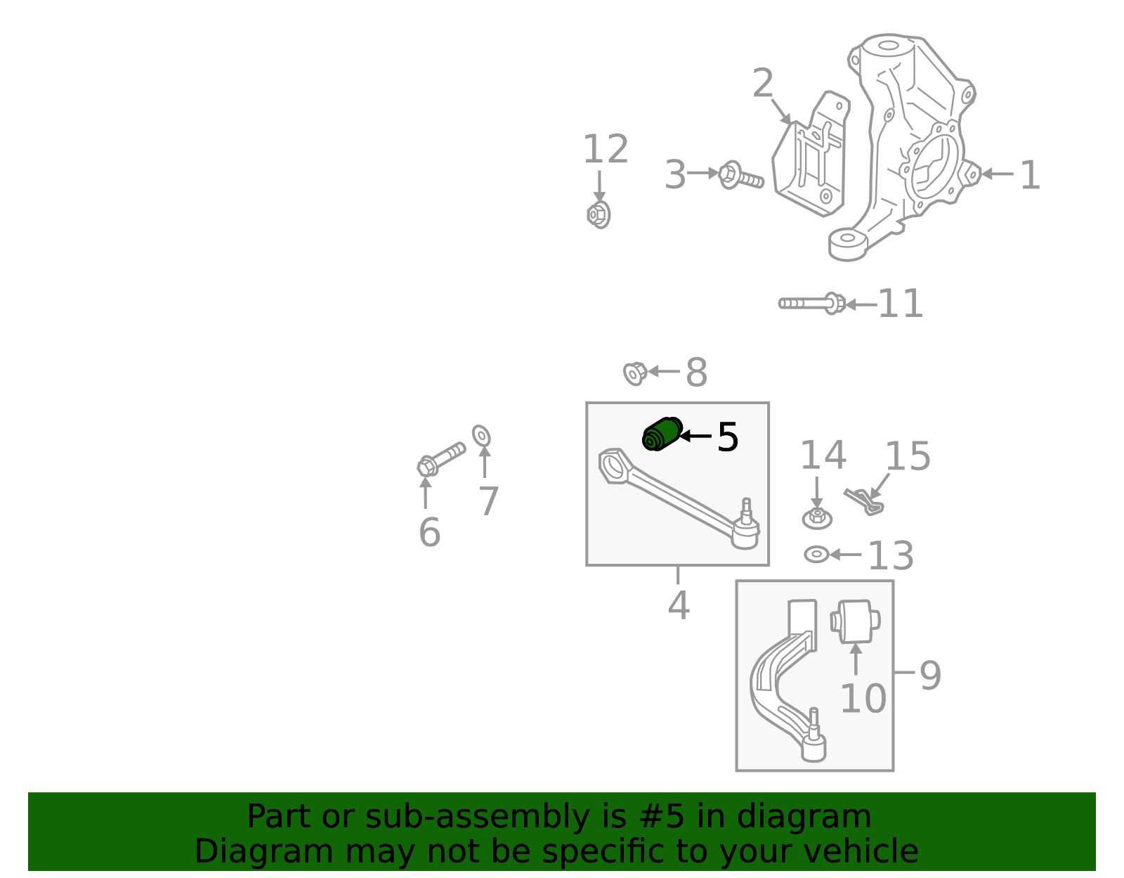 54551-J5000 - Lateral Arm Bushing 2018-2023 Kia Stinger | Kia.Parts Store