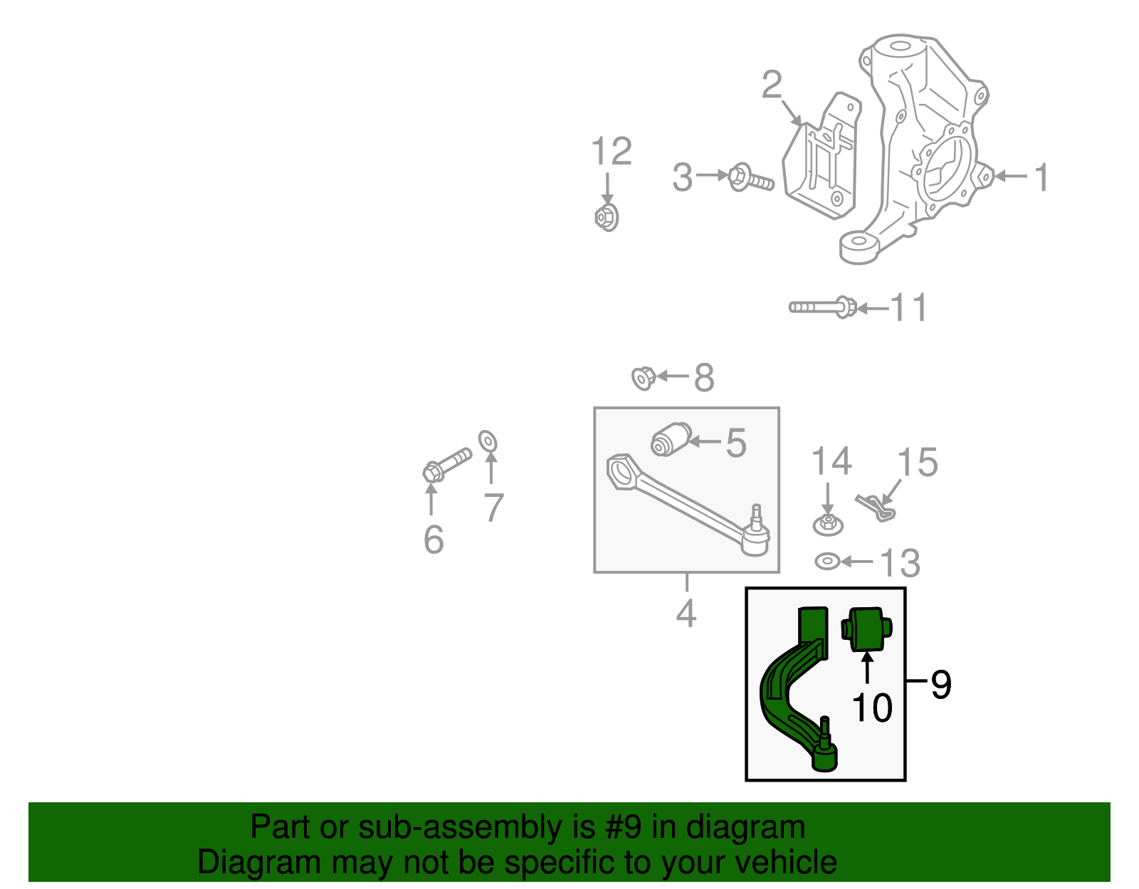 2018-2023 Kia Stinger | Lower Control Arm | 54506-J5000 | Kia Auto Parts