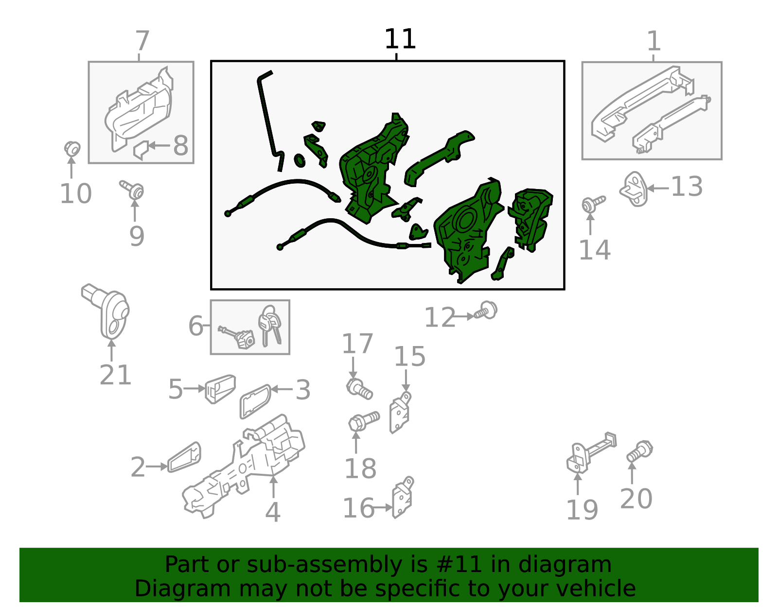 61032CA090 - 2013-2020 Subaru BRZ - Lock Assembly | Subaru Parts HQ
