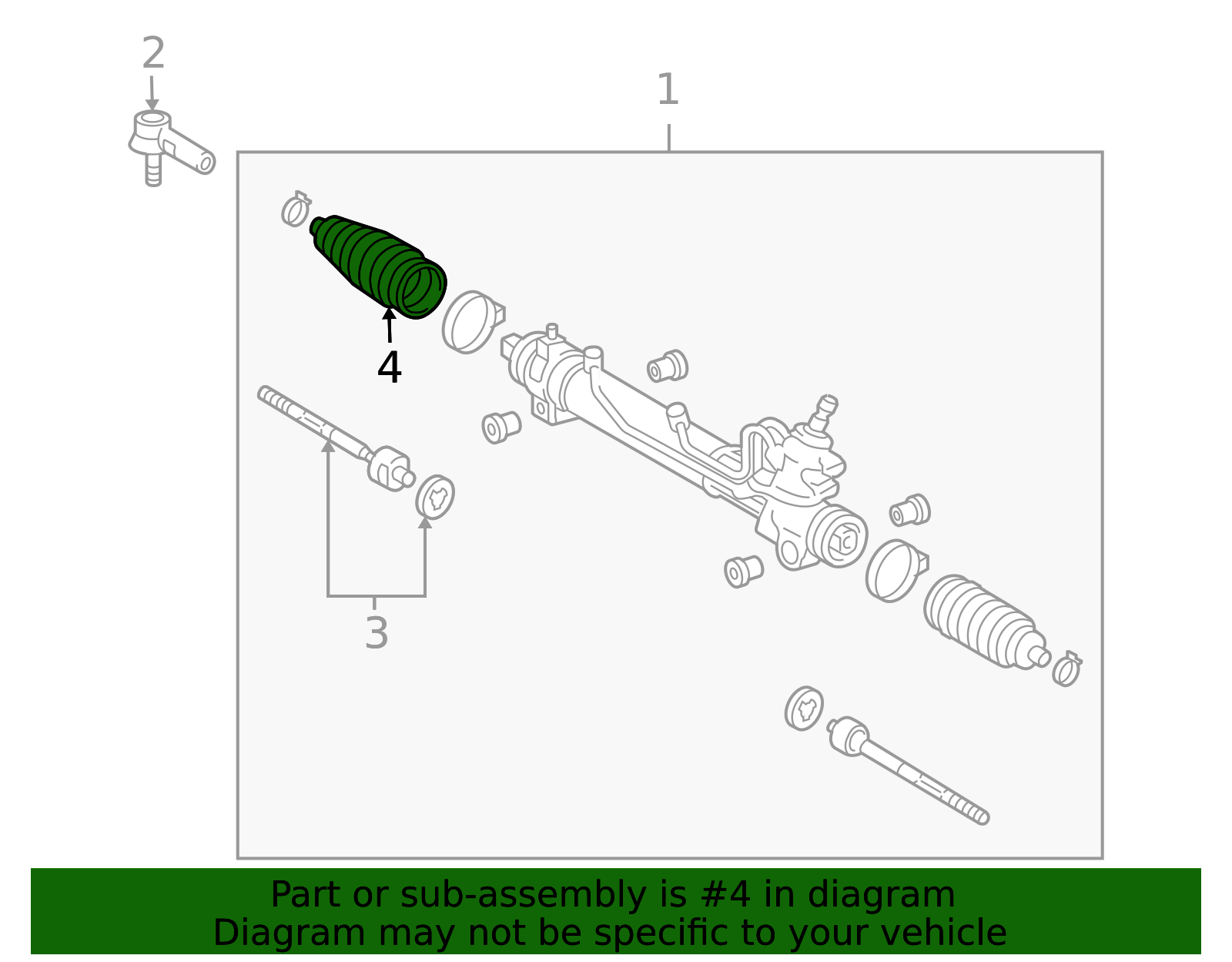 45535-08010 - Rack and Pinion Bellows Longo Toyota Parts