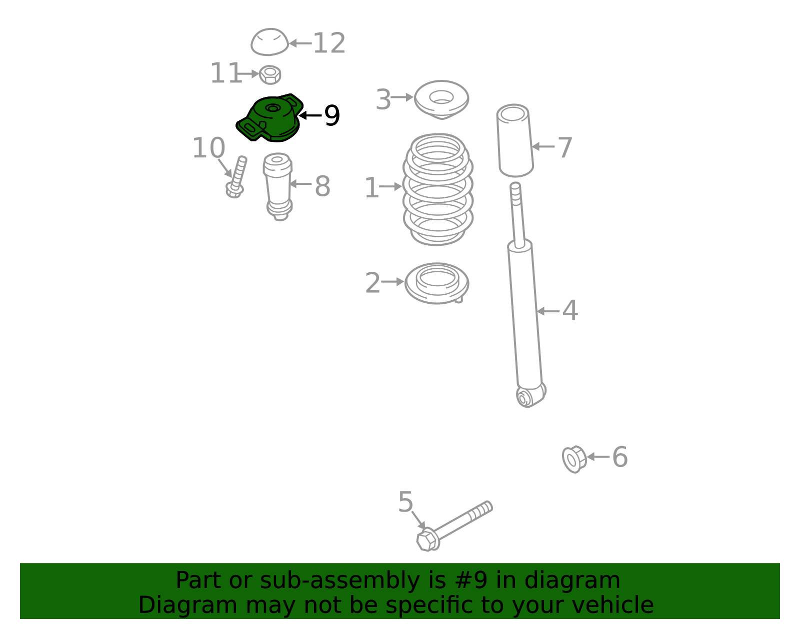 2015-2025 Volkswagen Shock Mount 5Q0-513-353-E | OEM Parts Online