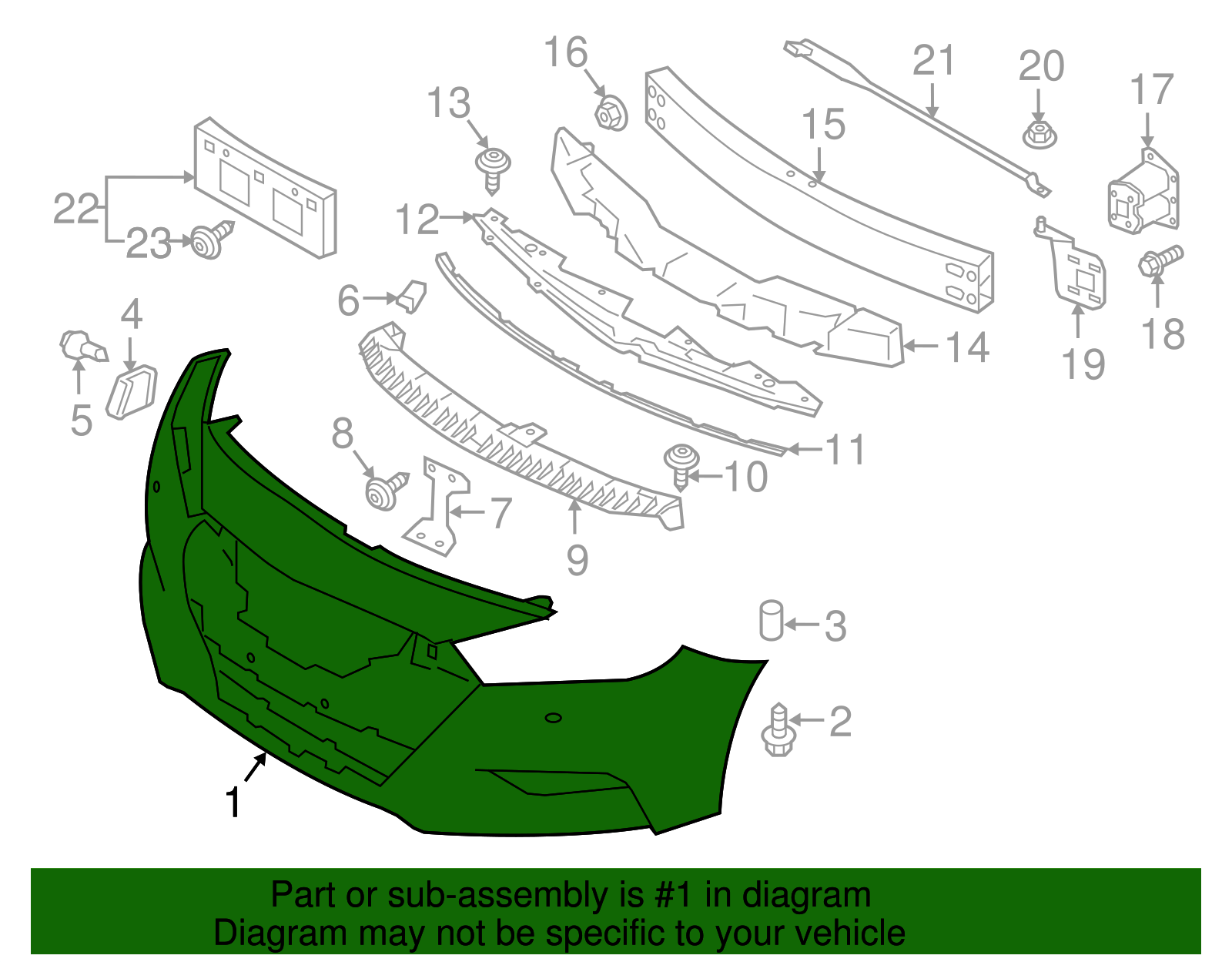 2016-2018 Nissan Maxima Bumper Cover 62022-4RB1H | Nissan Parts Plus