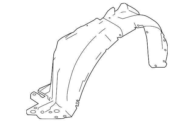 2015-2016 Nissan Versa Note Fender Liner 63842-9MB0A | Bill Kay Nissan ...