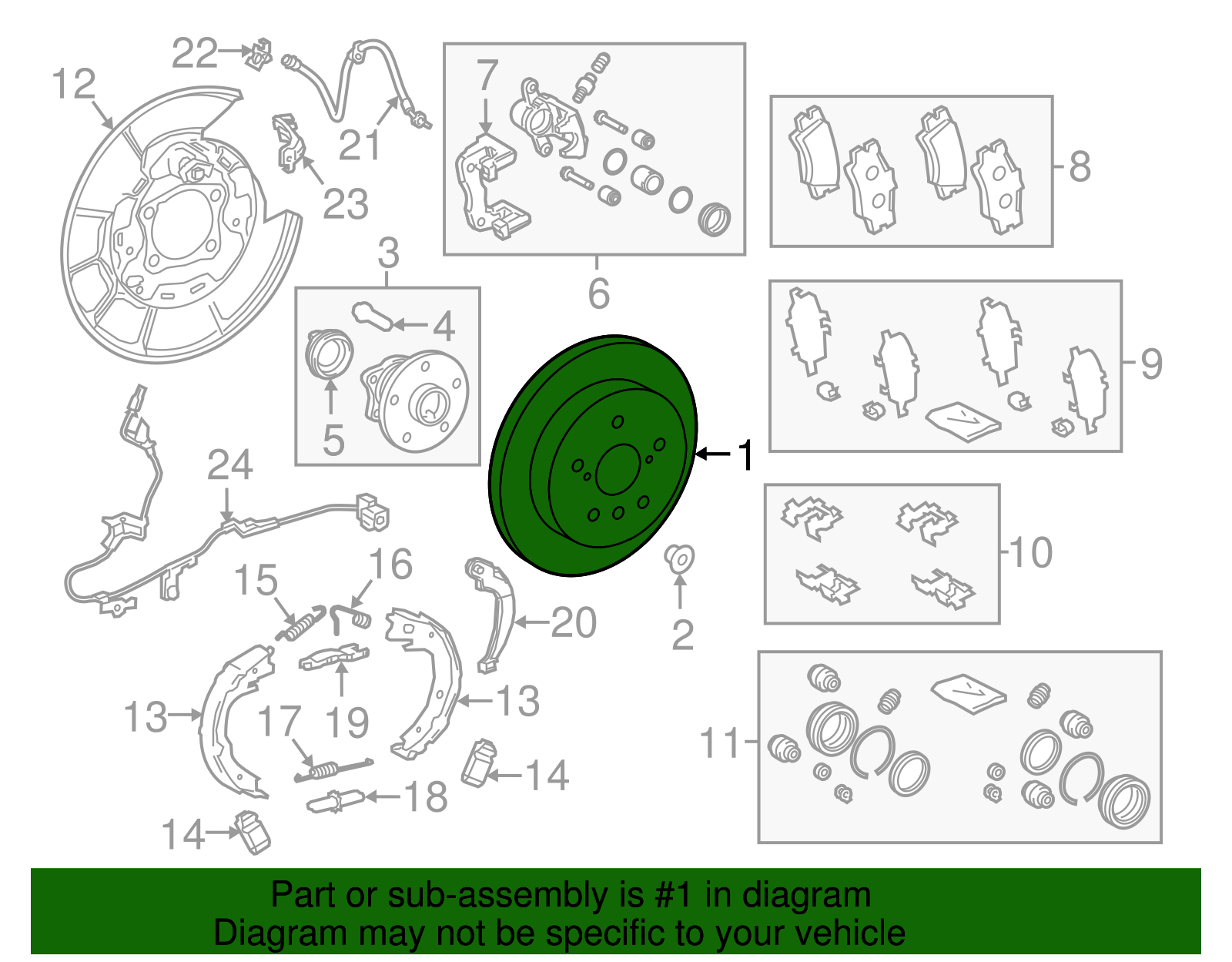 2018-2024 Toyota Camry Rotor 42431-33160 | Toyota San Diego Parts