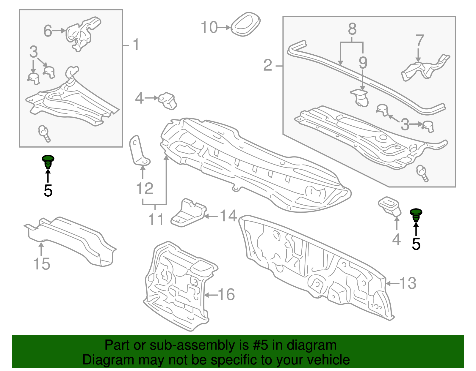 91501-SL4-003 - Clip Front Cowl - 2005-2017 Honda | Honda Factory Parts