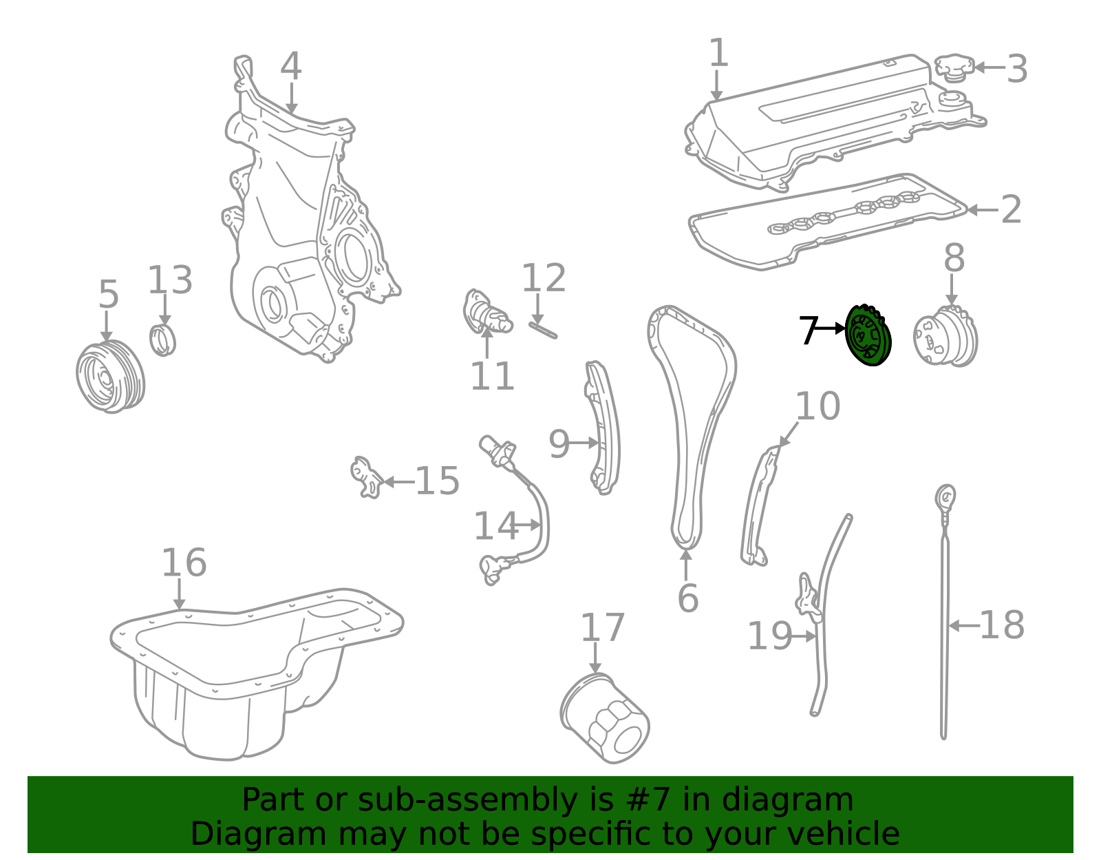 13523-0D010 - Camshaft Gear - 1998-2020 Toyota | Lithia Toyota Parts