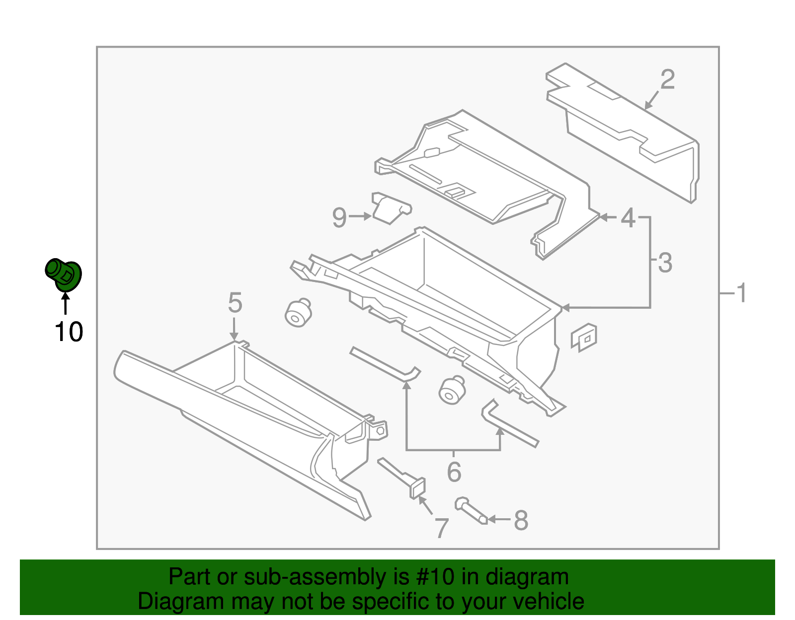 OEM Ford Lock Cylinder For 2017-2025 Ford - Part No. GD9Z-5406082-A ...