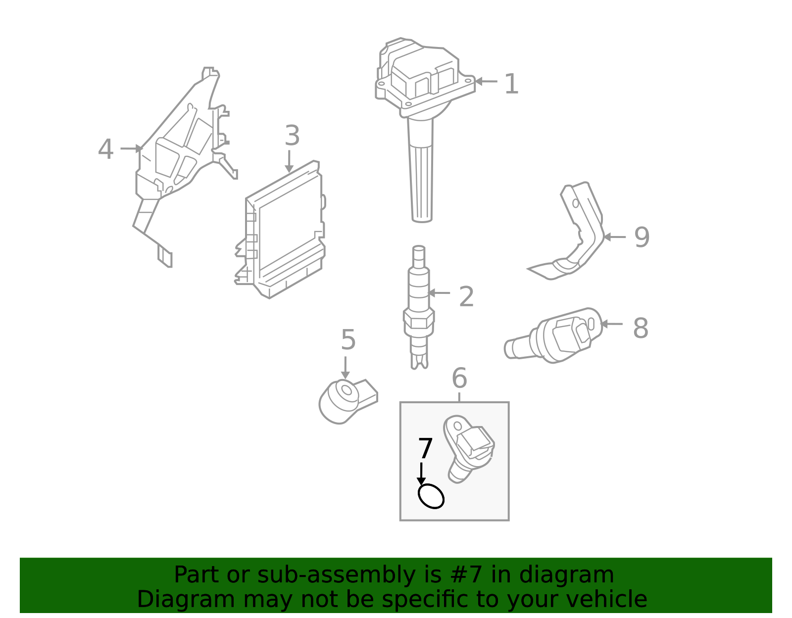 22131-ED000 - Engine Crankshaft Position Sensor Seal - 2007-2026 Nissan ...