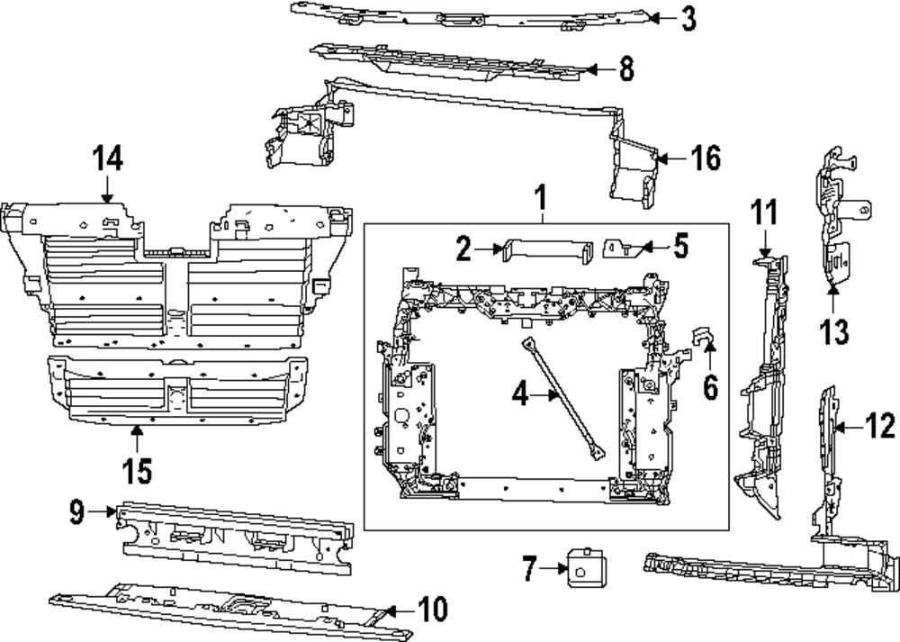 2022-2025 Jeep Grand Cherokee Air Guide 68517494AA | Mopar Parts Canada