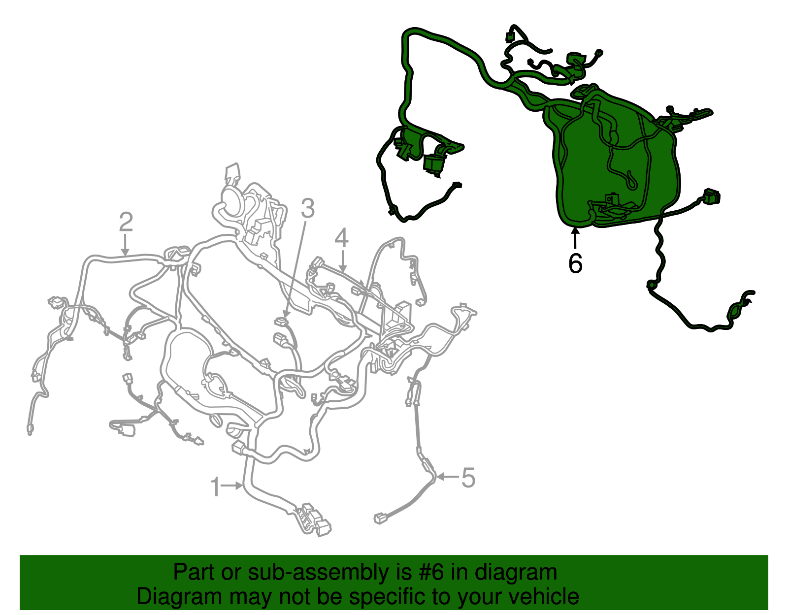 2017-2018 Ford C-Max | Wire Harness | HM5Z-14401-A | Walls' Ford Parts