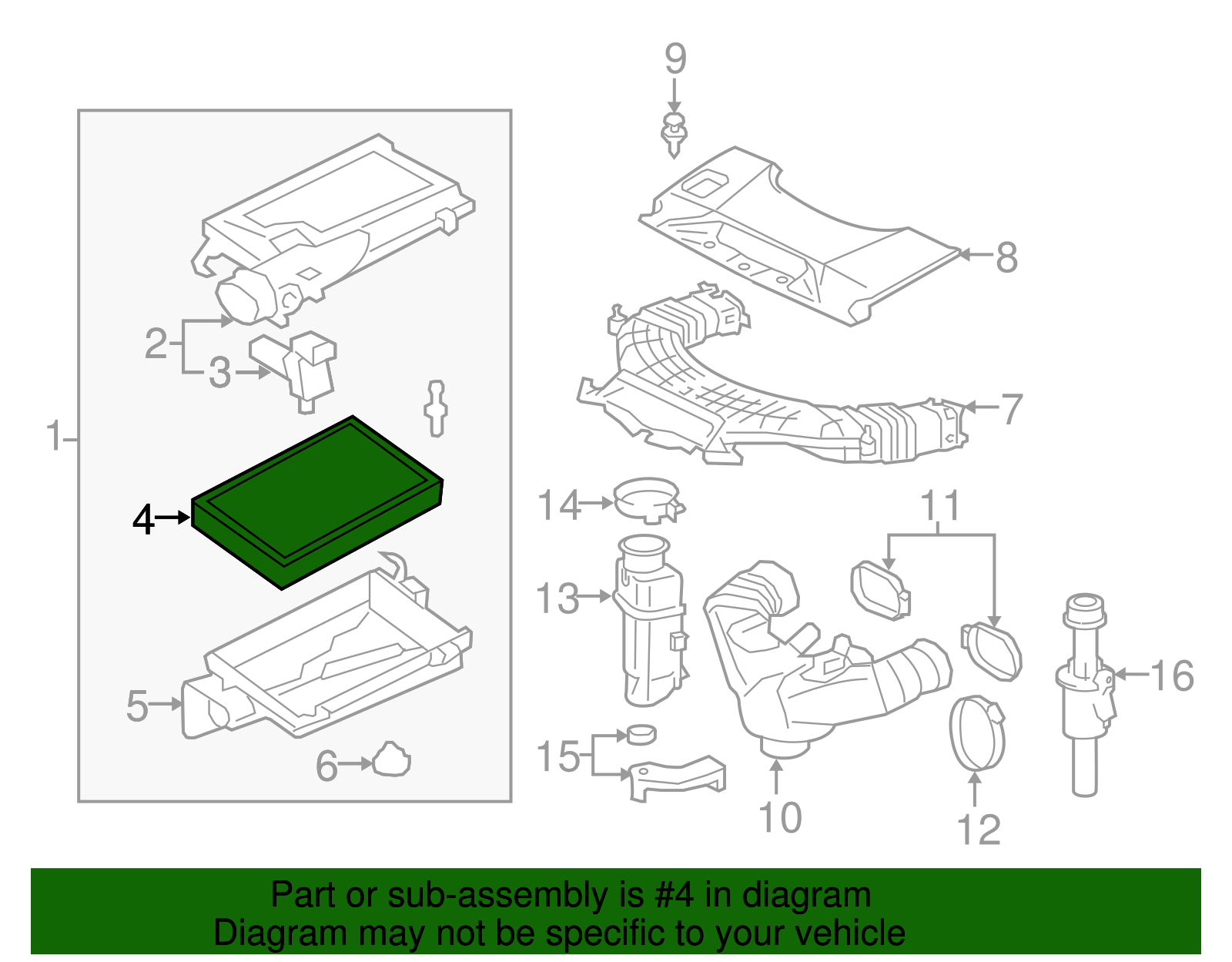 2007-2018 Lexus Air Filter 17801-0V040 | OEM Parts Online