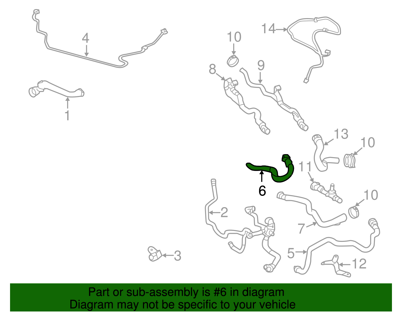 8641078 - Heater Hose - 2015-2018 Volvo | Volvo OEM Parts Direct