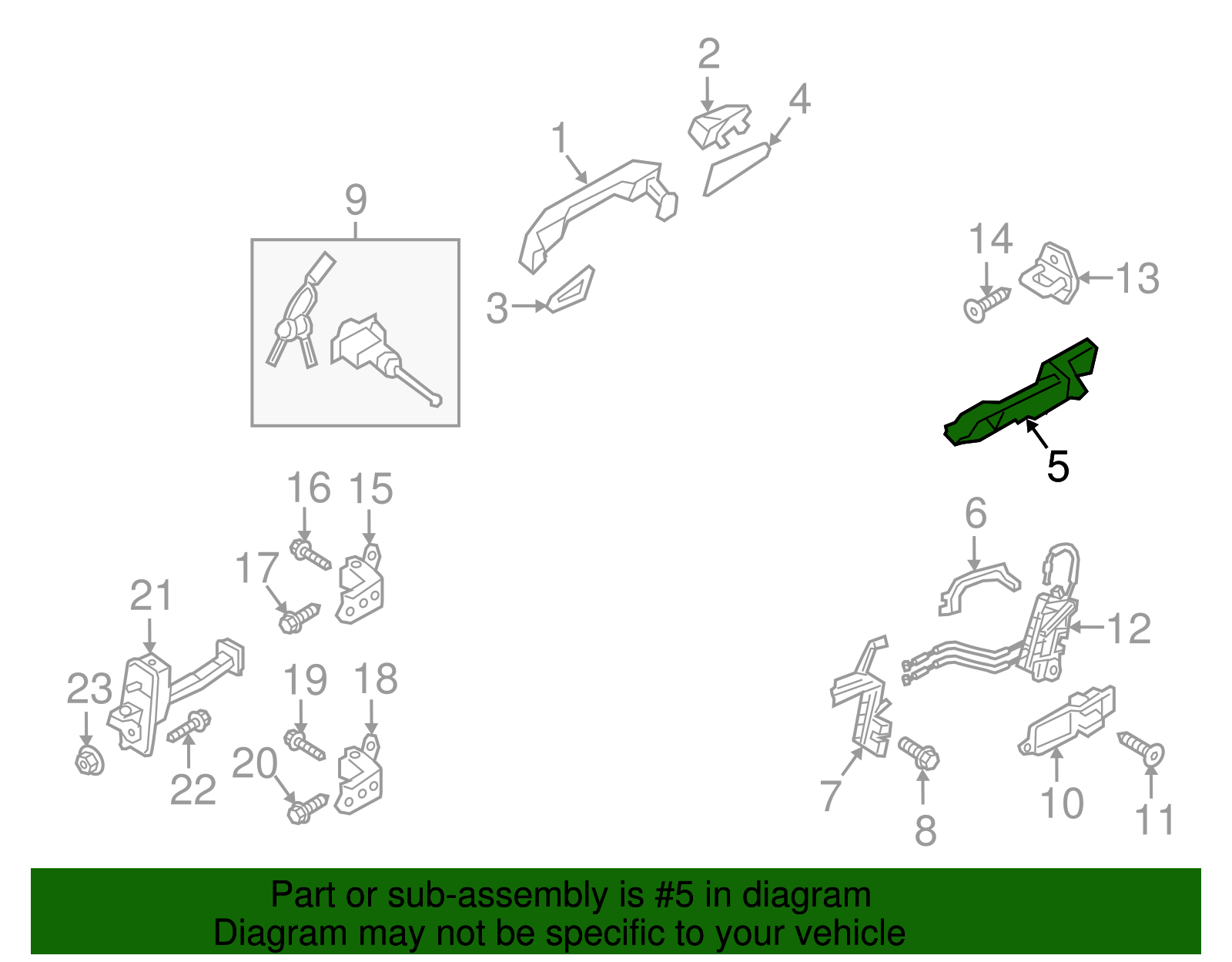 82665-D9700 - Handle Base 2017-2022 Kia Sportage | Kia.Parts Store
