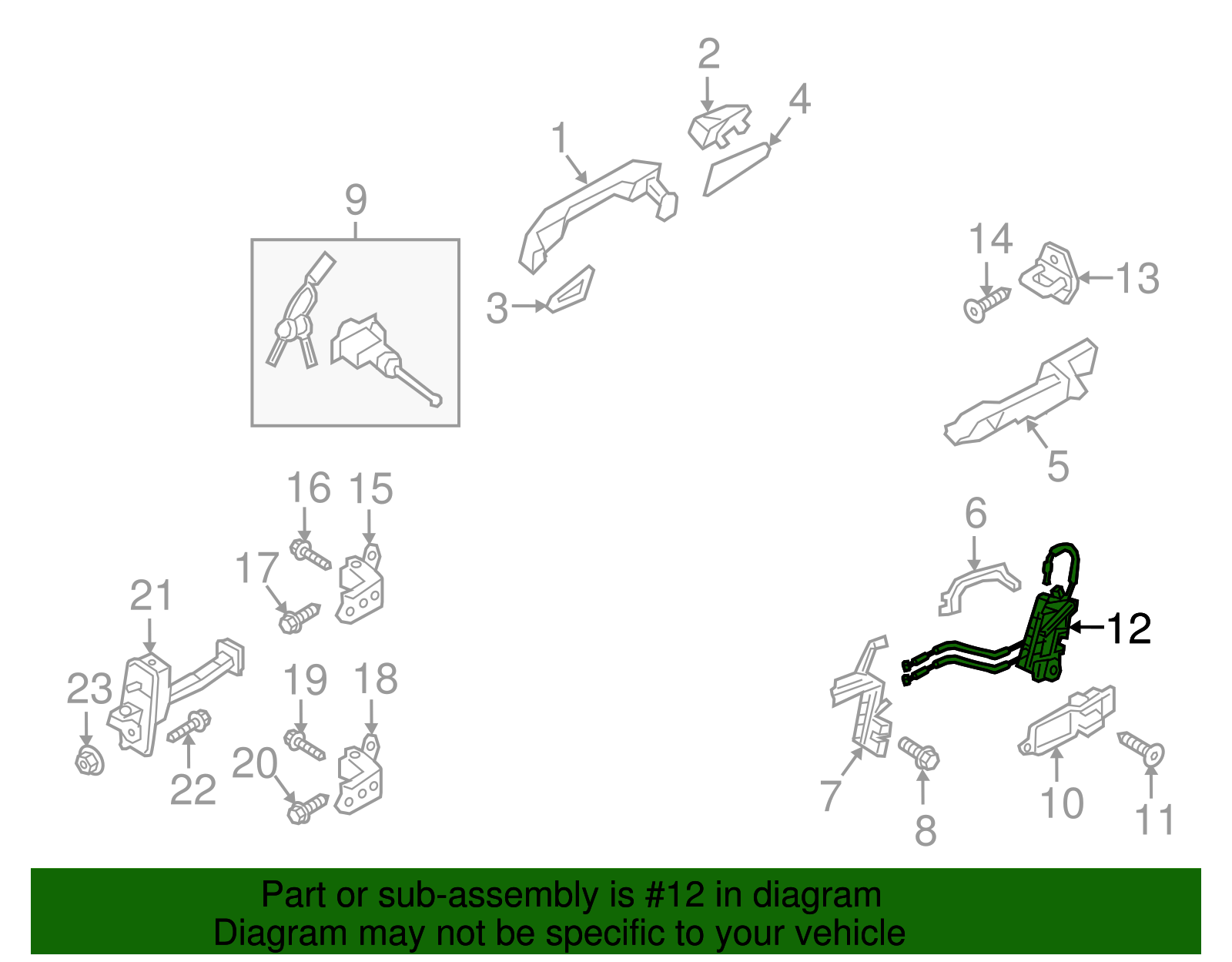 81310-D9510 - Door Lock Actuator Motor 2017-2022 Kia Sportage | Kia ...