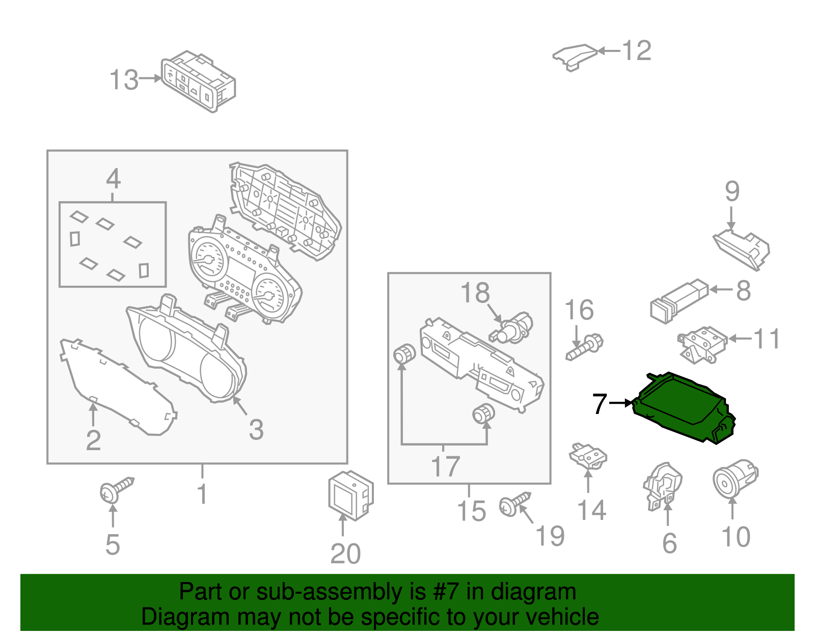 94310-B1420 - 2018-2020 Genesis G80 - Head-Up Display | Hyundai Parts ...