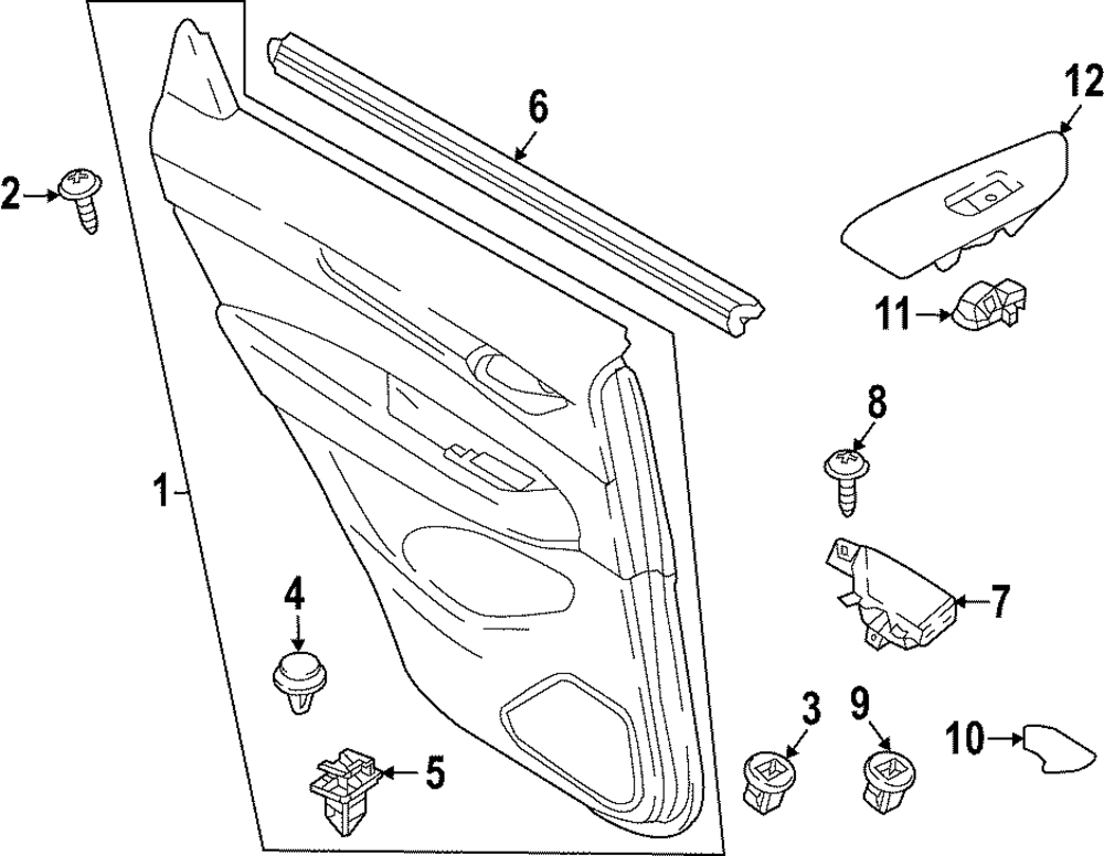 VA41-68-520-2B - Door Trim Panel 2023-2025 Mazda CX-50 | Florida Mazda ...