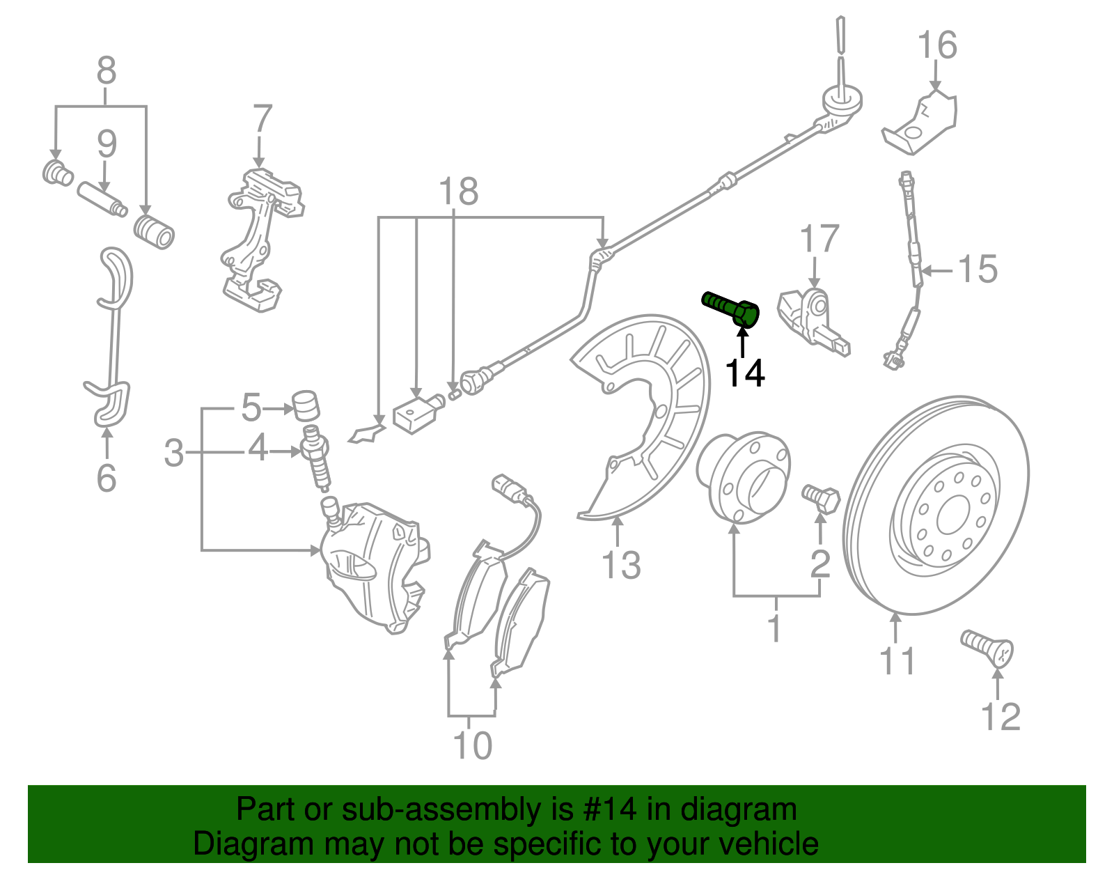 N-903-053-04 - 2010-2014 Volkswagen Jetta - Splash Shield Bolt | Order ...