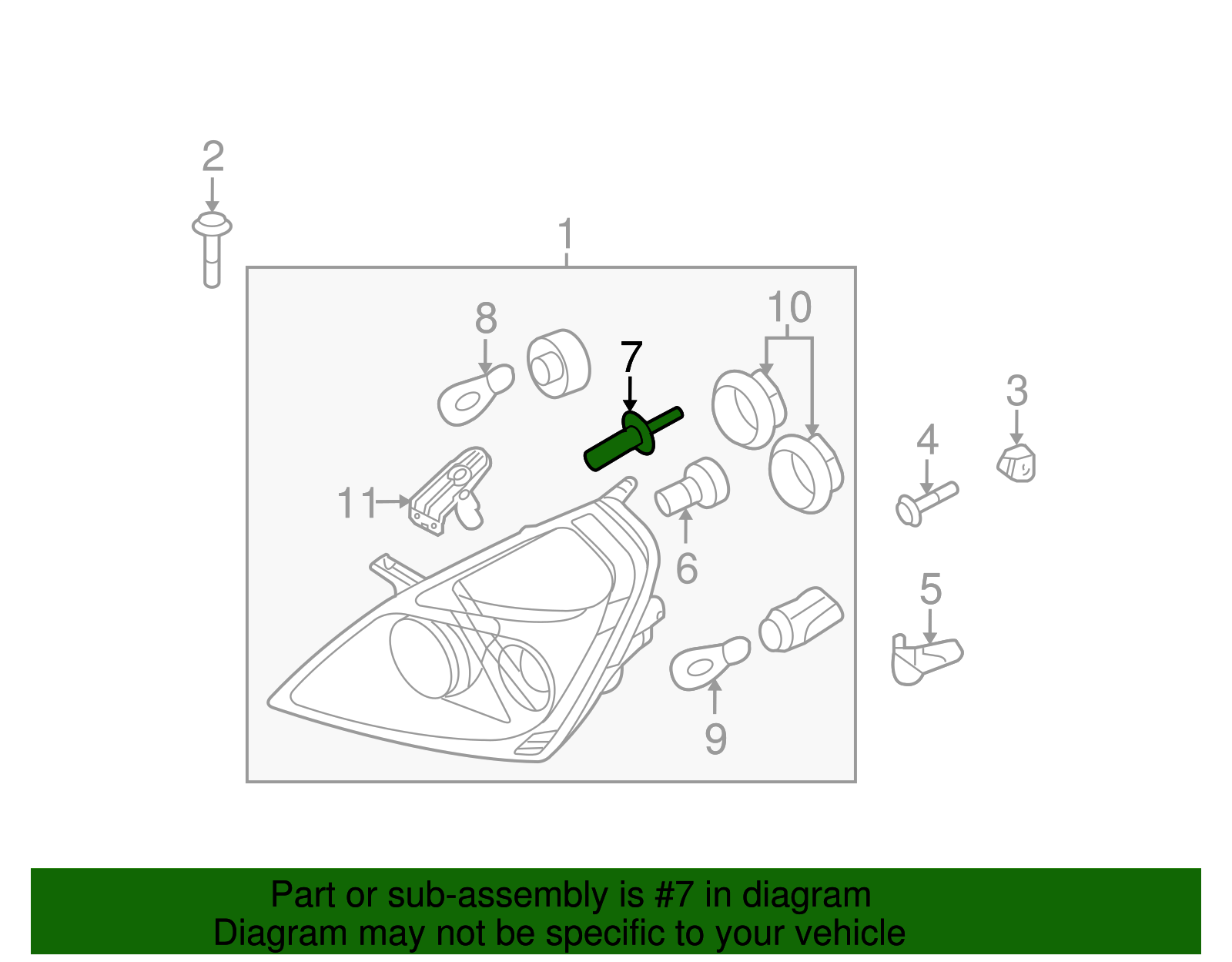 2000-2017 Kia High Beam Bulb 18647-55009E | OEM Parts Online