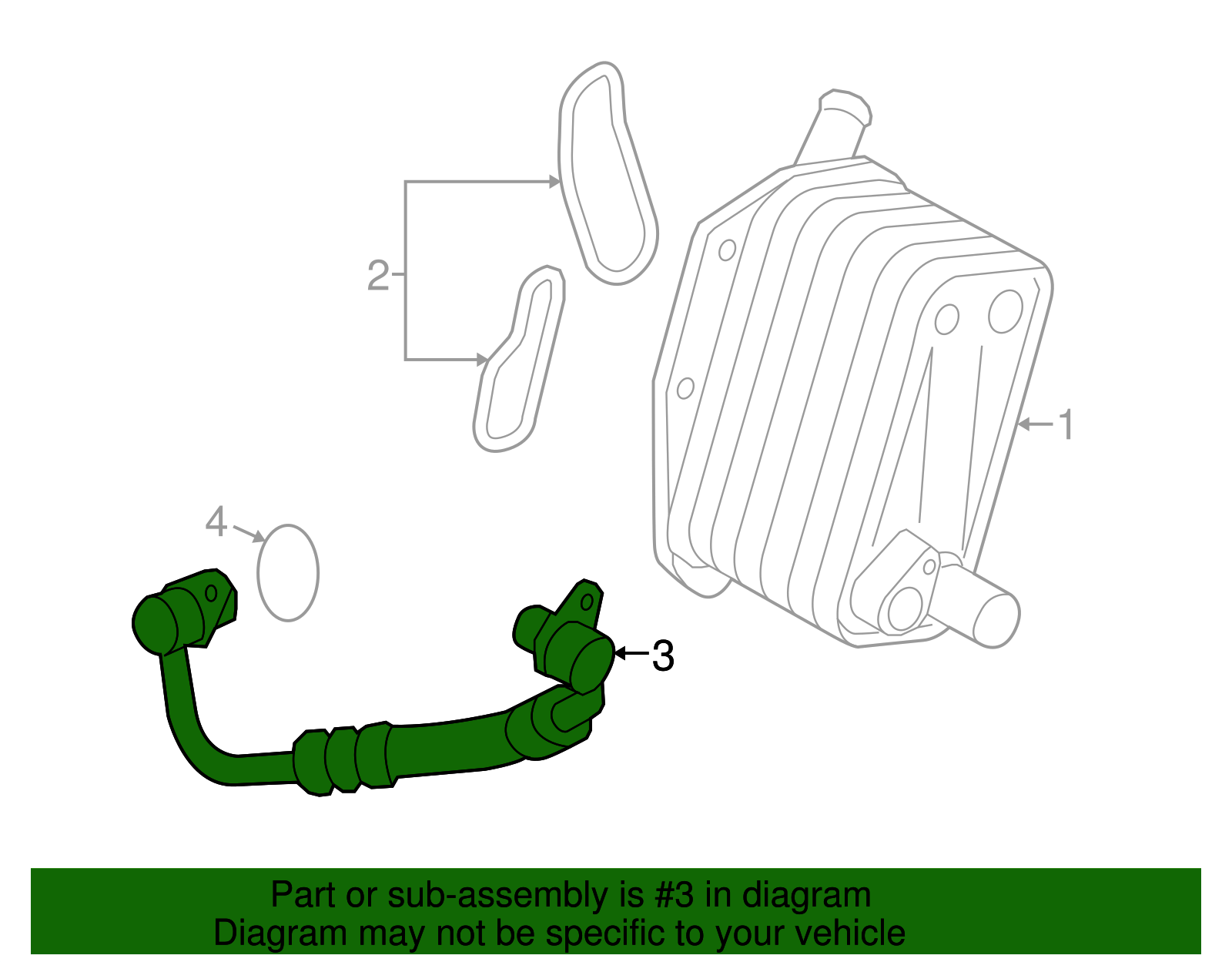 30750014 - Oil Cooler Line - 2007-2011 Volvo | Volvo OEM Parts Direct