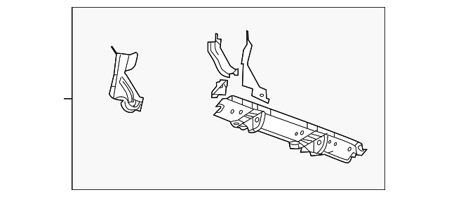 2019-2025 Cadillac XT4 Passenger Side Floor Panel Number 5 Cross Bar ...