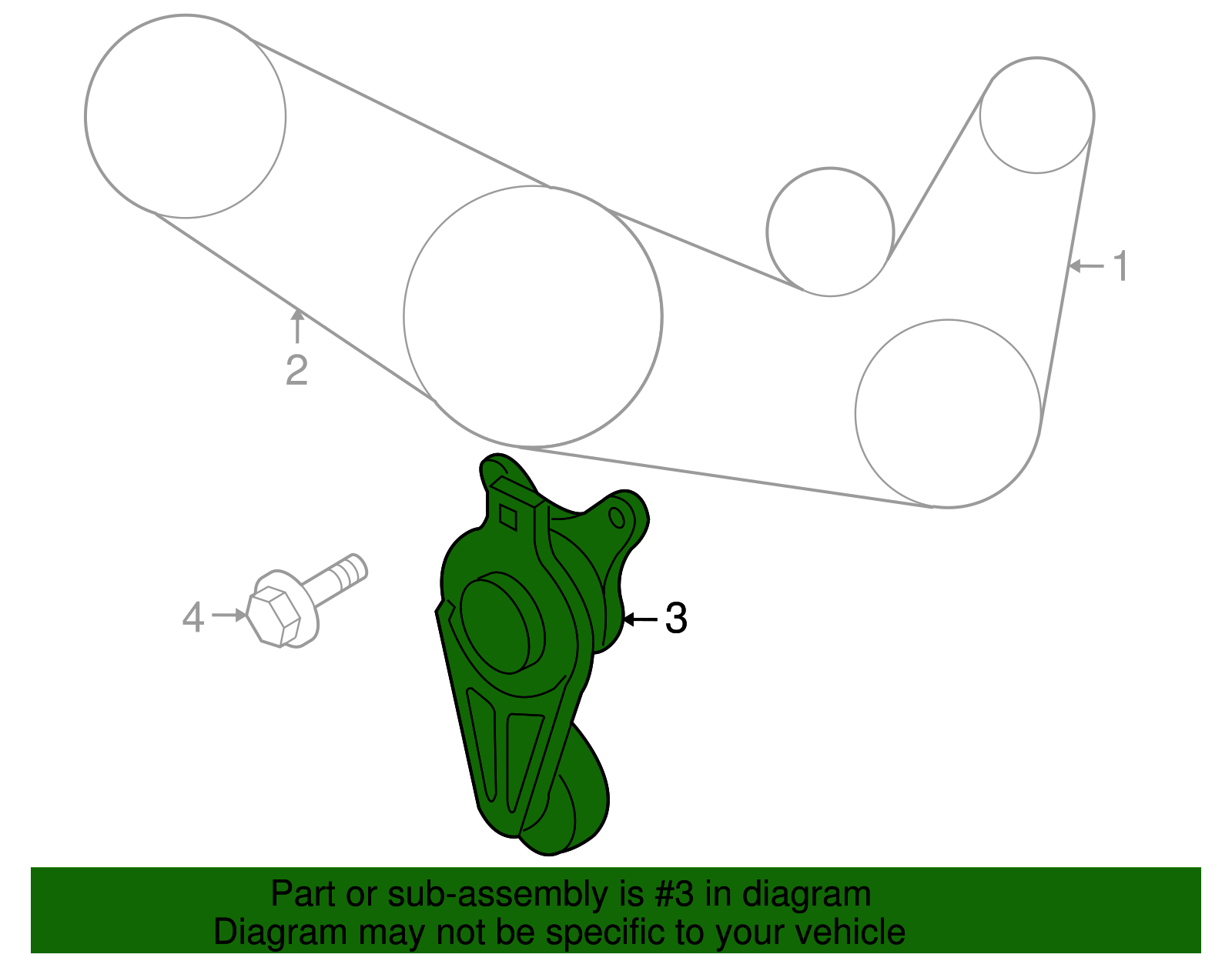 2007-2015 Mazda Tensioner CY01-15-980D | TascaParts.com