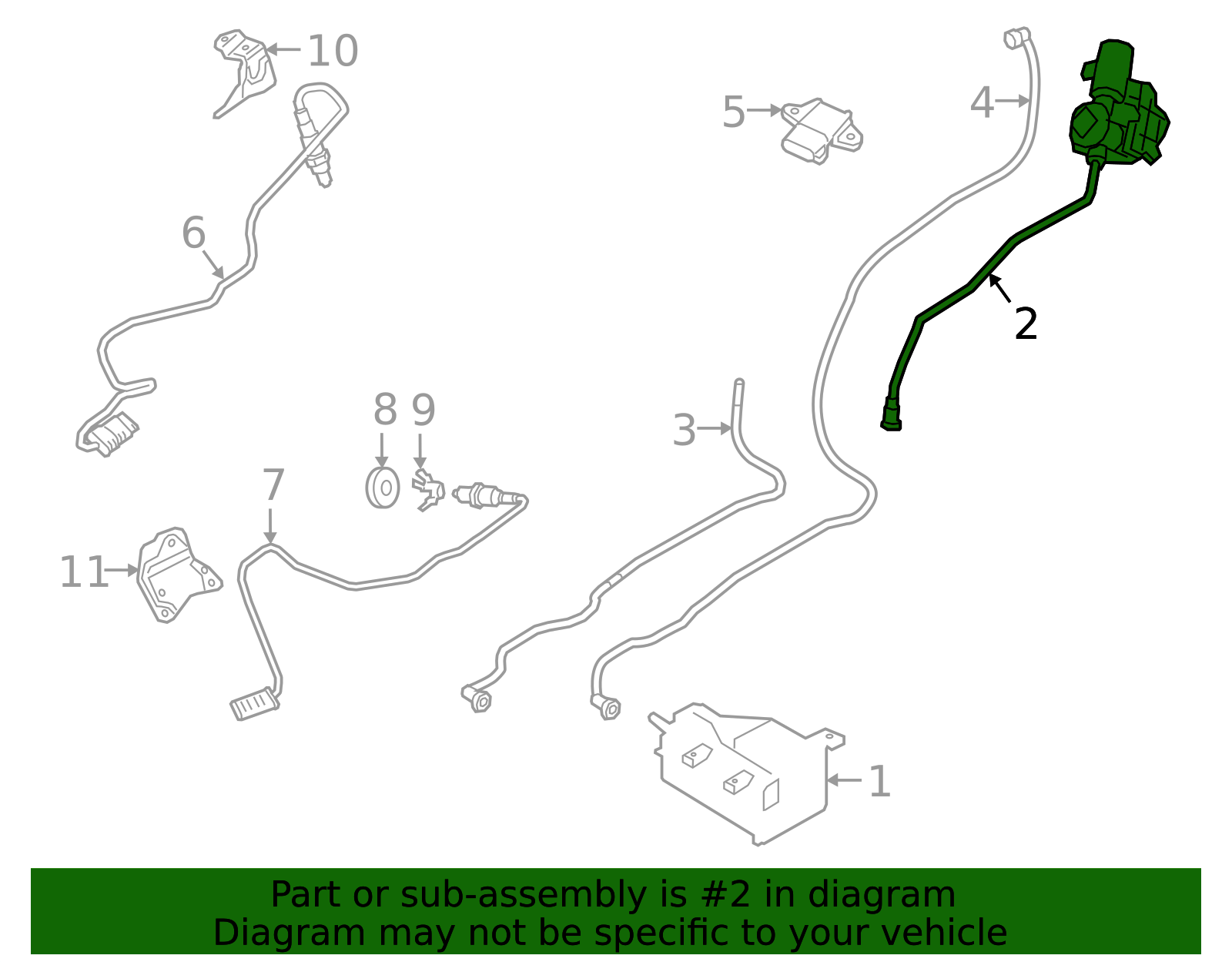 Genuine BMW 16-11-7-439-920 | Evaporative Emissions System Leak ...