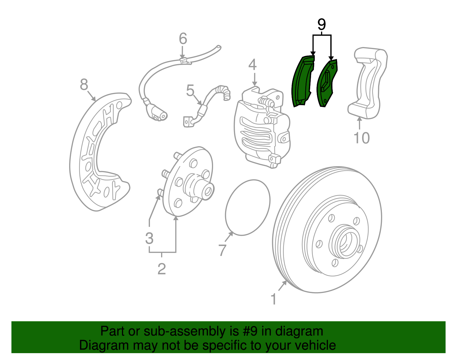 2001-2011 Ford Brake Pads Front BU2Z-2V001-C | Awesome Parts Ford
