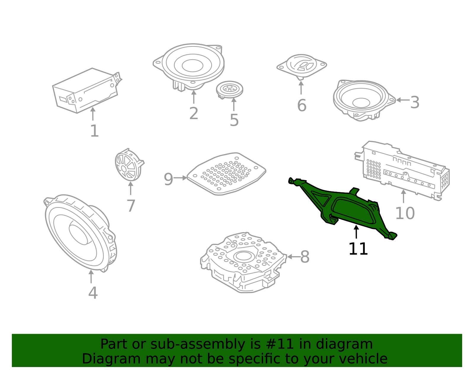 BMW 2019-2025 BMW Radio Amplifier Bracket 65-15-9-865-415 | BMW ...