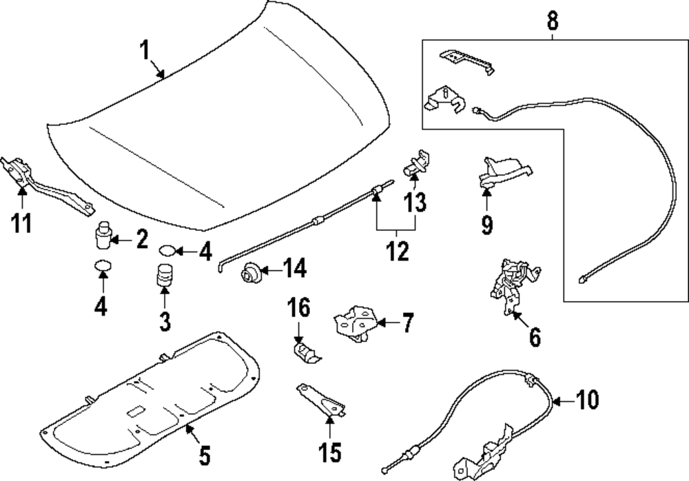 2018-2025 Subaru Release Lever 57341FL010 | Subaru Parts Store