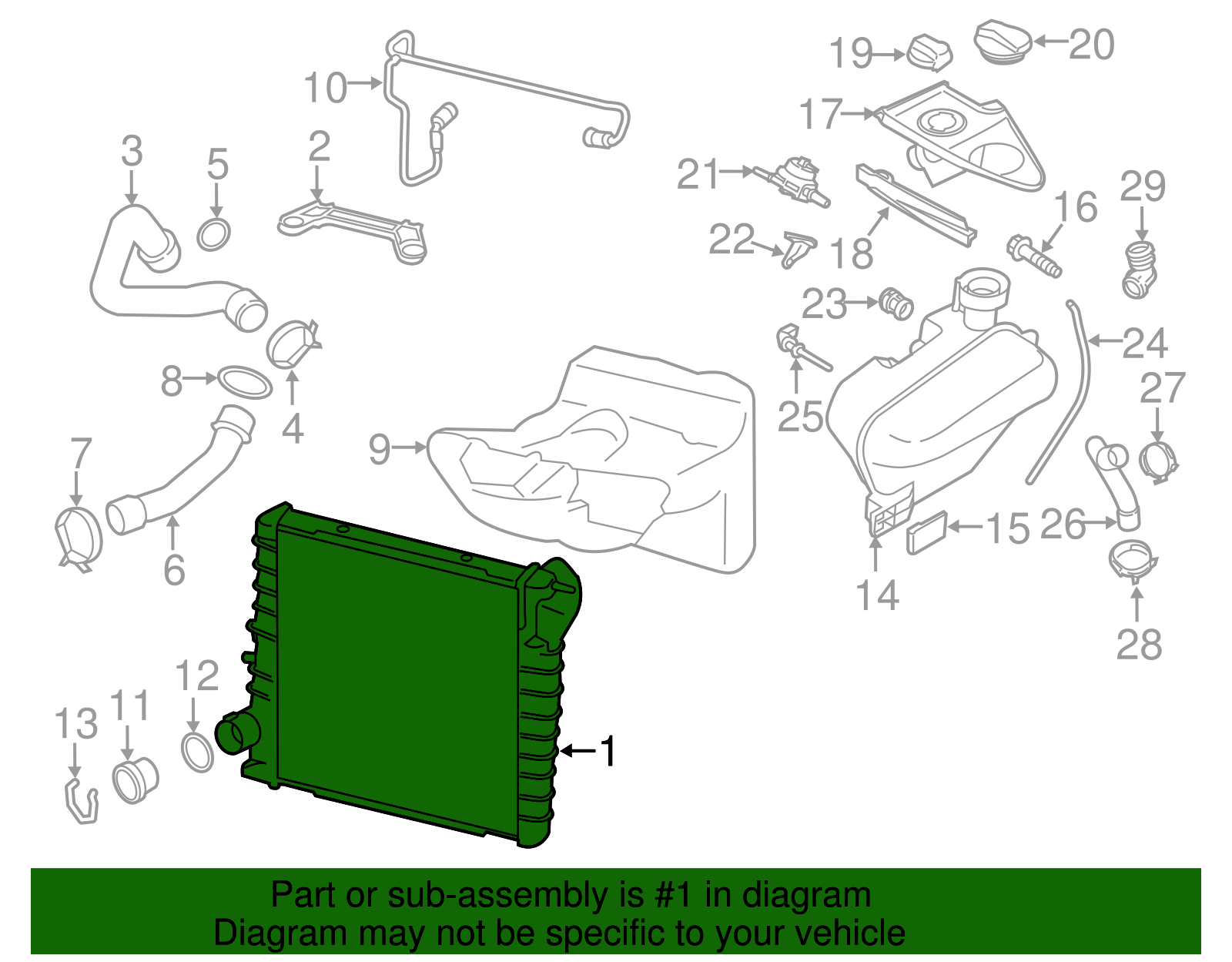2012-2016 Porsche Radiator 991-106-132-03 | Sunset Porsche Parts