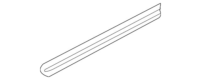 Hyundai - 83160-4D000 - Upper Weather-Strip - 2007-2008 Hyundai ...