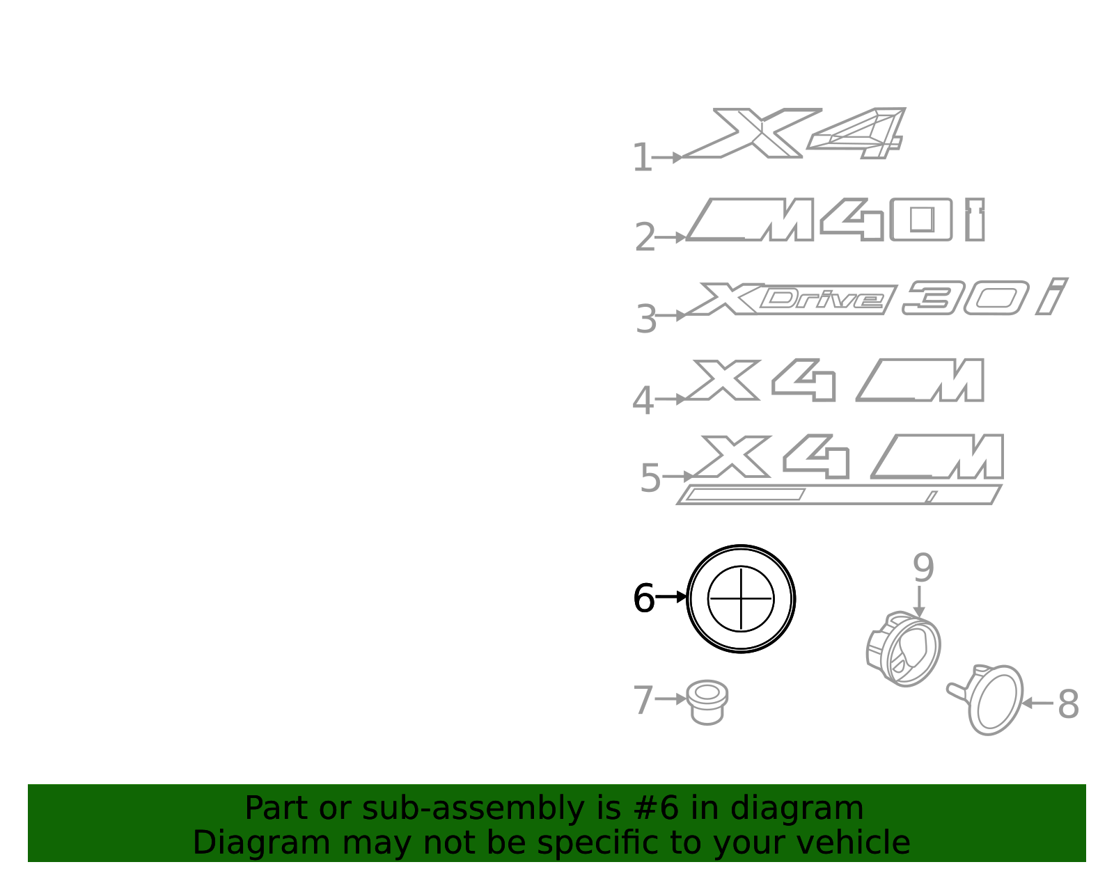 51-14-7-463-692 - Emblem 2018-2024 BMW | Genuine BMW Parts