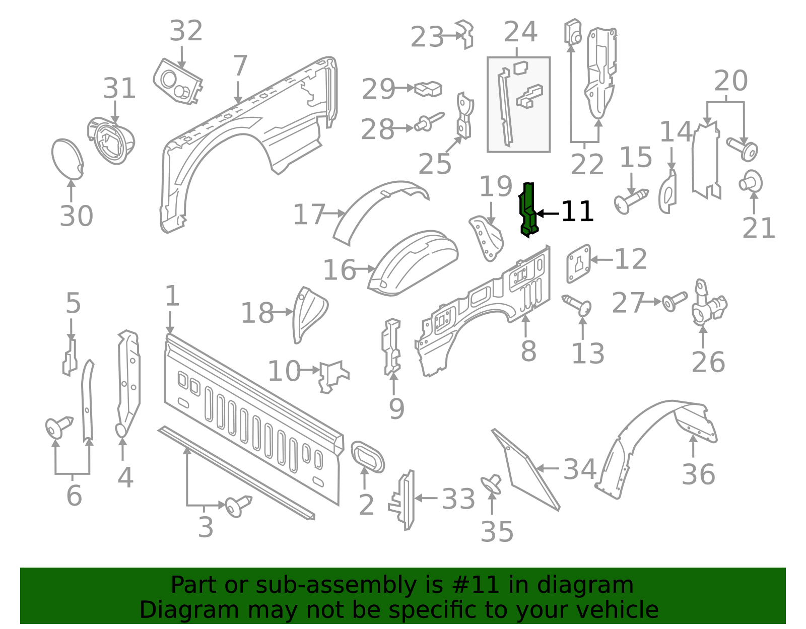 2017-2025 Ford | Front Reinforced | HC3Z-9920402-A | Walls' Ford Parts