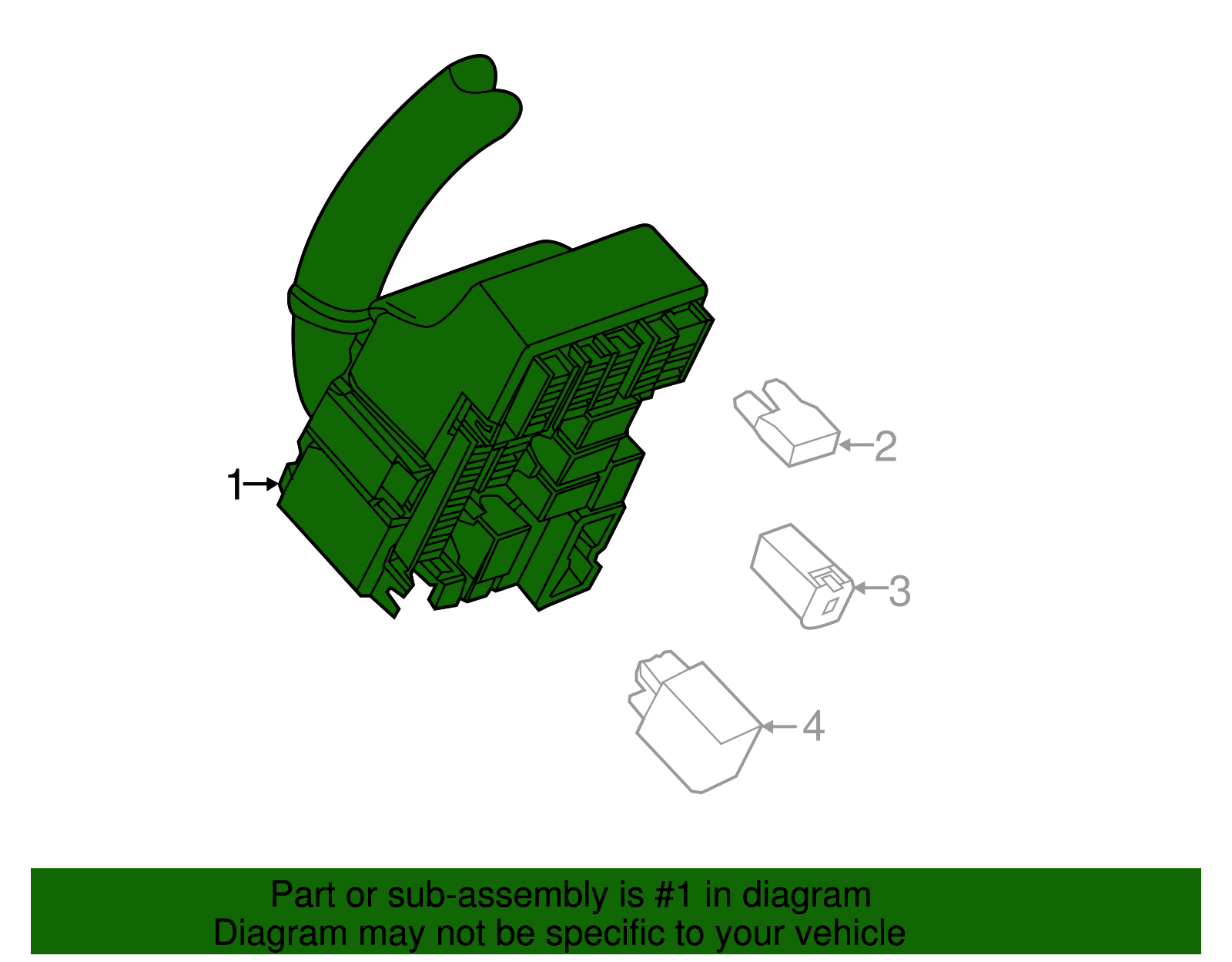 2018-2022 GM Instrument Panel Wiring Harness Junction Block 42604046 ...