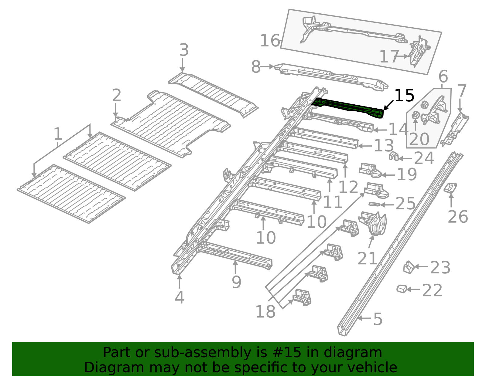 2014-2025 Ram Cross-Member 68134053AA | Mopar Parts Canada
