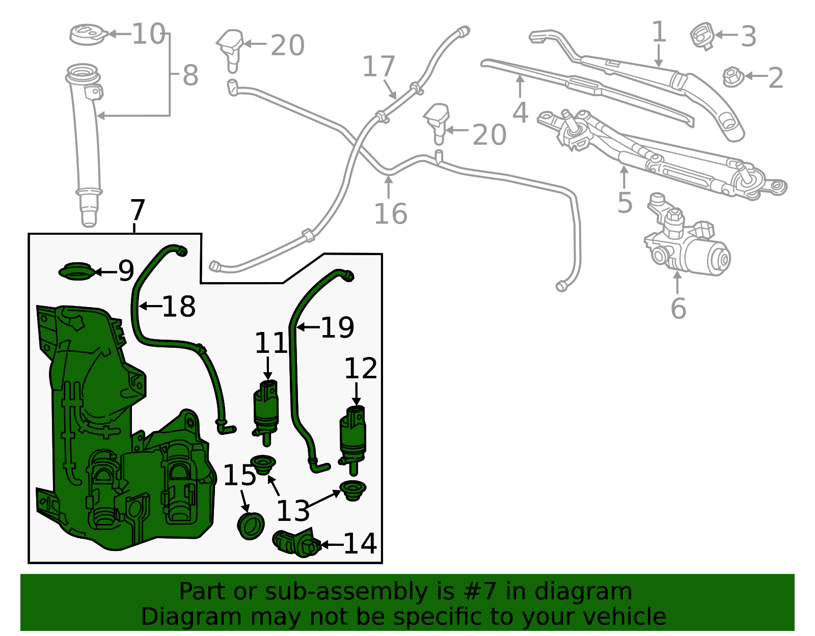 2024-2025 Cadillac XT4 Washer Reservoir 84898655 | Capital Chevy Parts