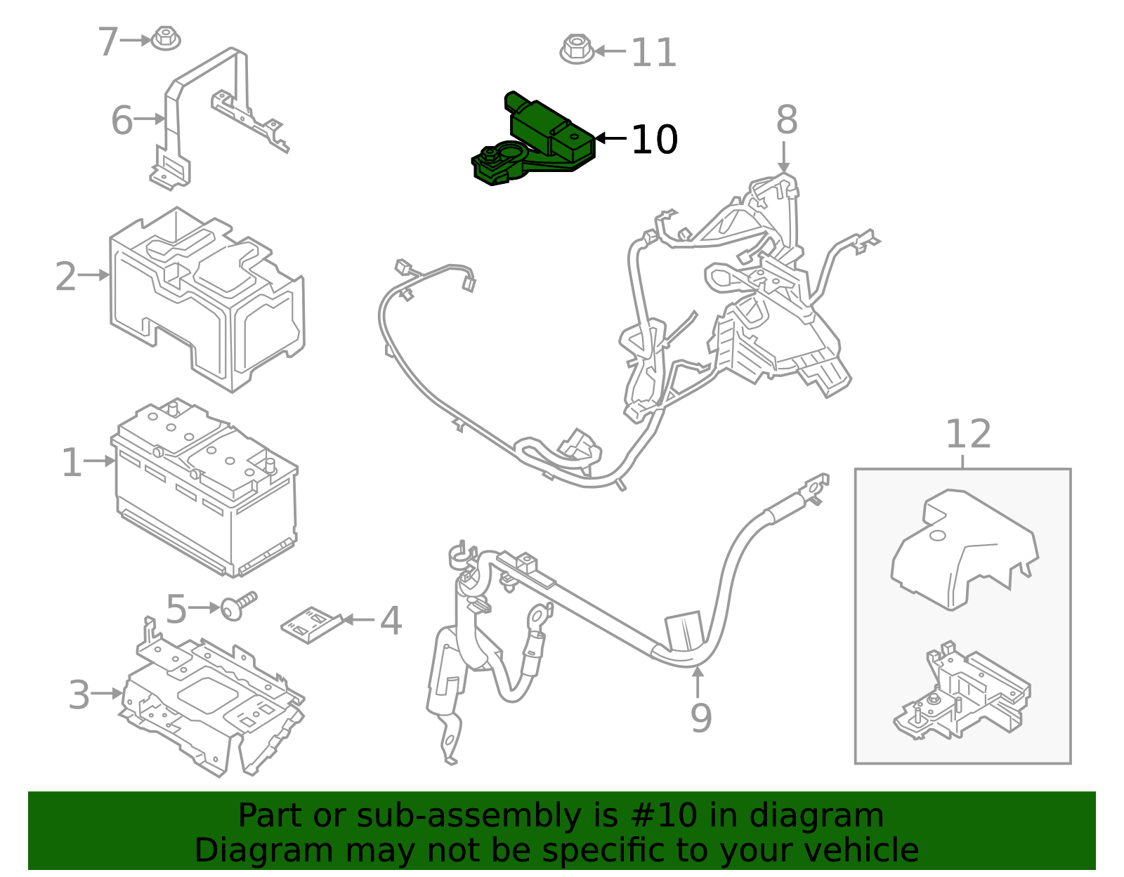 2019-2023 Ford Ranger Battery Current Sensor KL3Z-10C679-B | OEM Parts ...