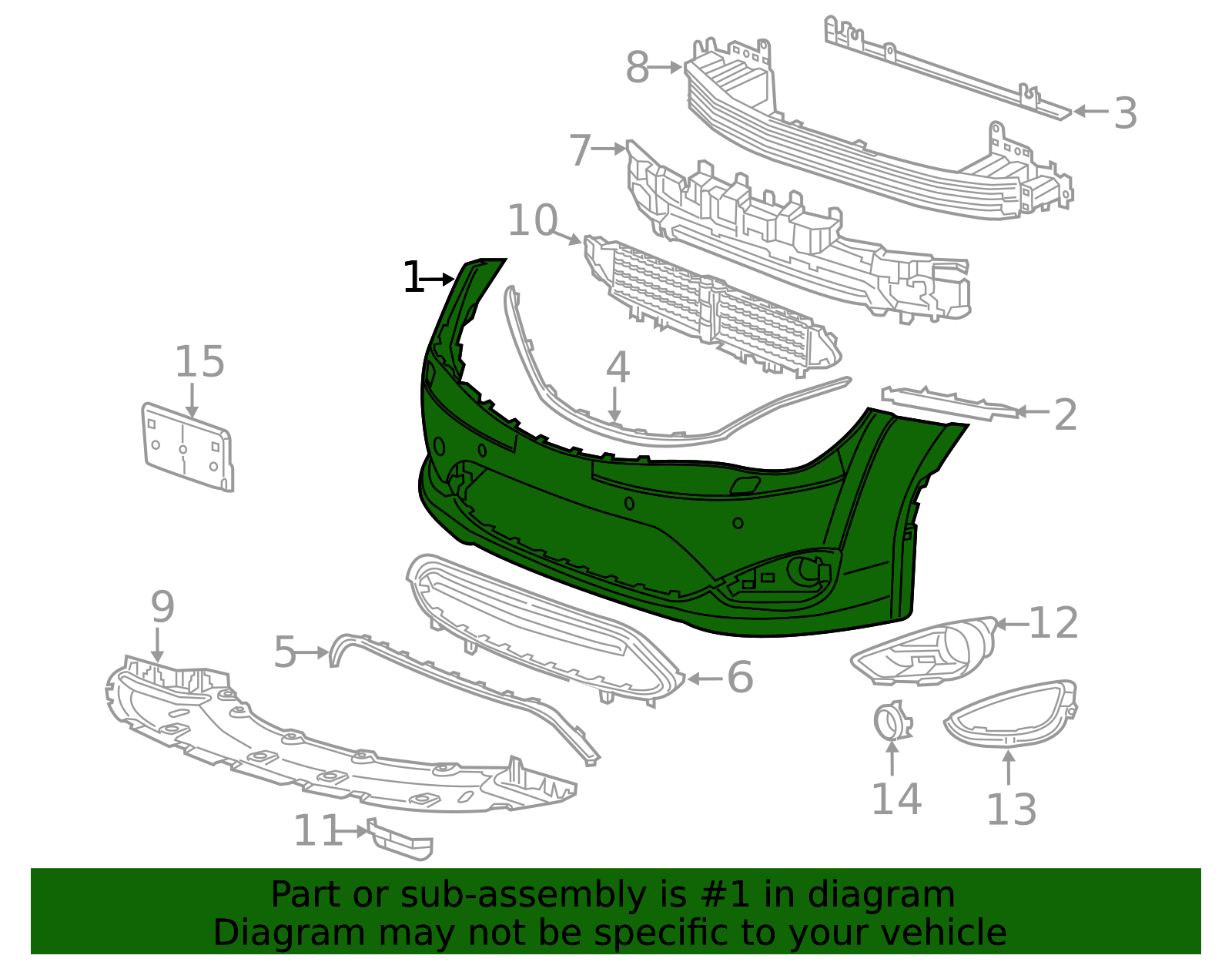 2017-2020 Chrysler Front Fascia 68602224AA | Mopar Parts Canada