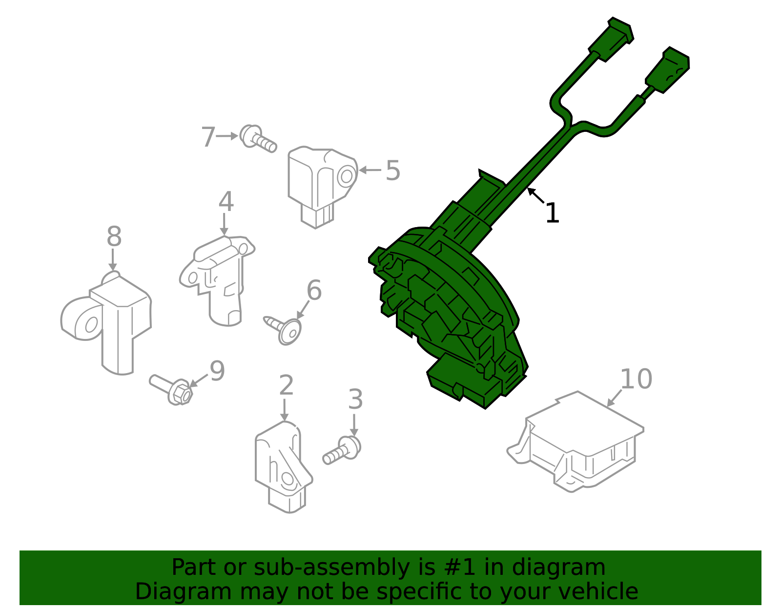 Genuine Clock Spring for 2019-2025 Hyundai | Part# 93490-S1140 ...