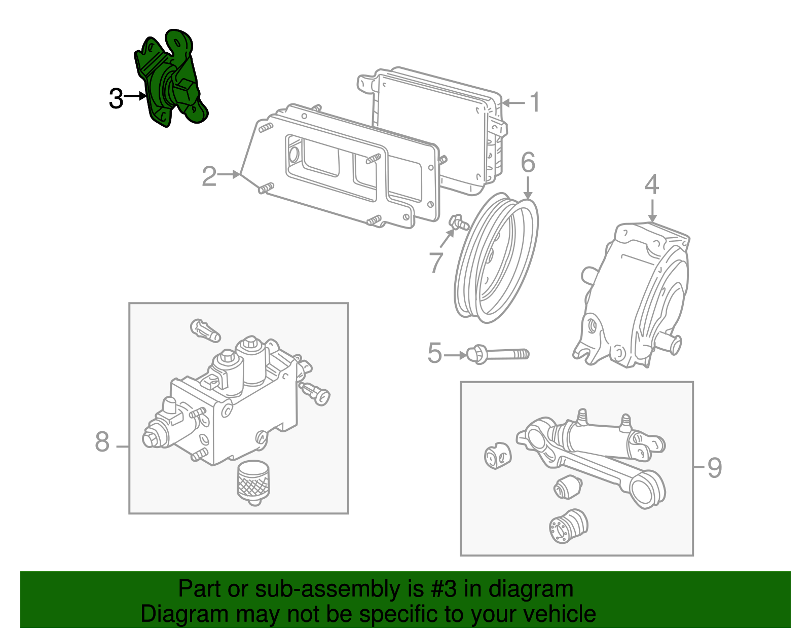 2003-2022 Land Rover | Lateral Accelerometer Sensor | LR084258 ...