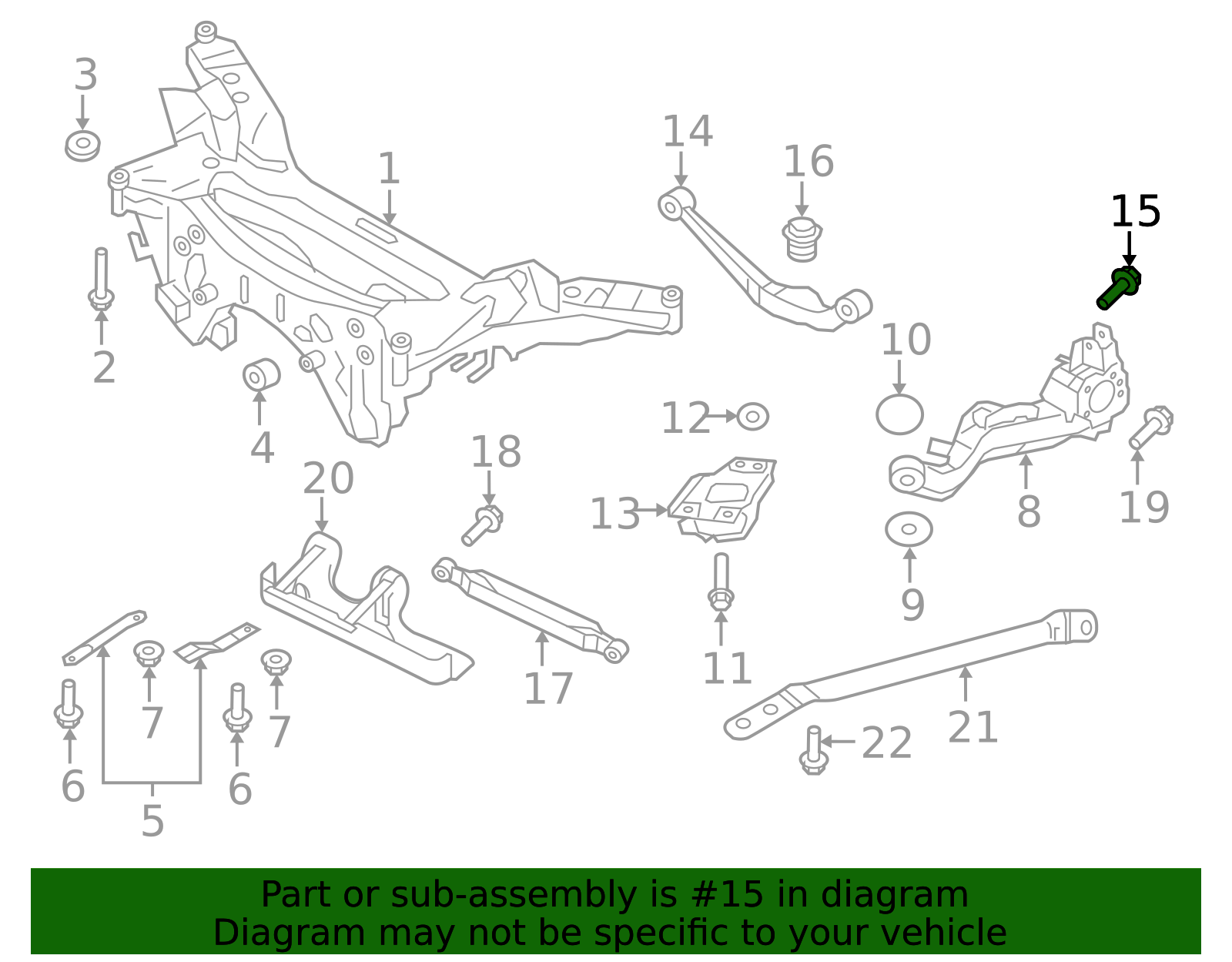 54459-EN12D - Suspension Cross-Member Bolt 2008-2020 Nissan | Sullivan ...