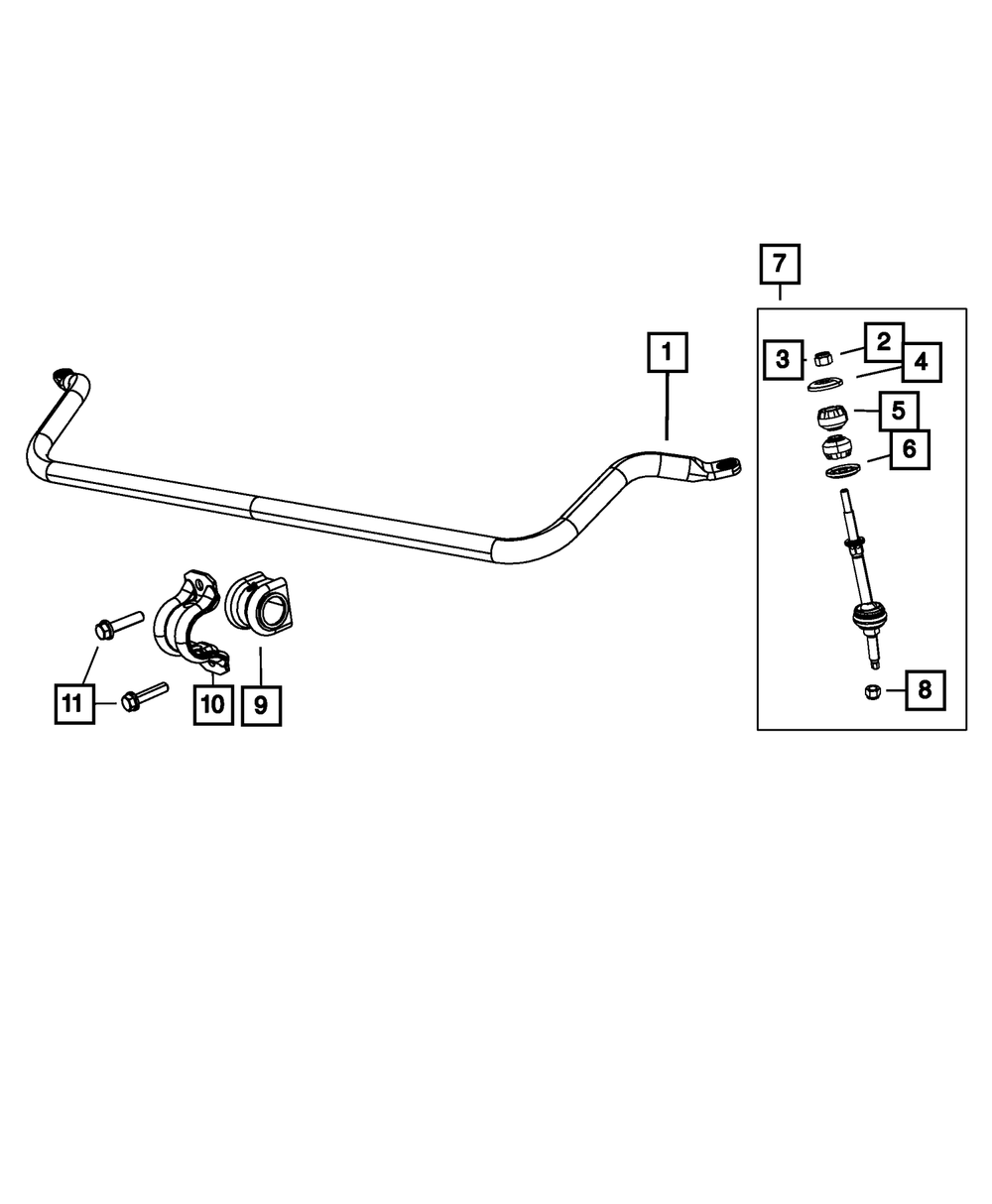 2010-2013 Mopar Stabilizer Bar Link Kit 68020464AC | Mopar OEM Parts Outlet
