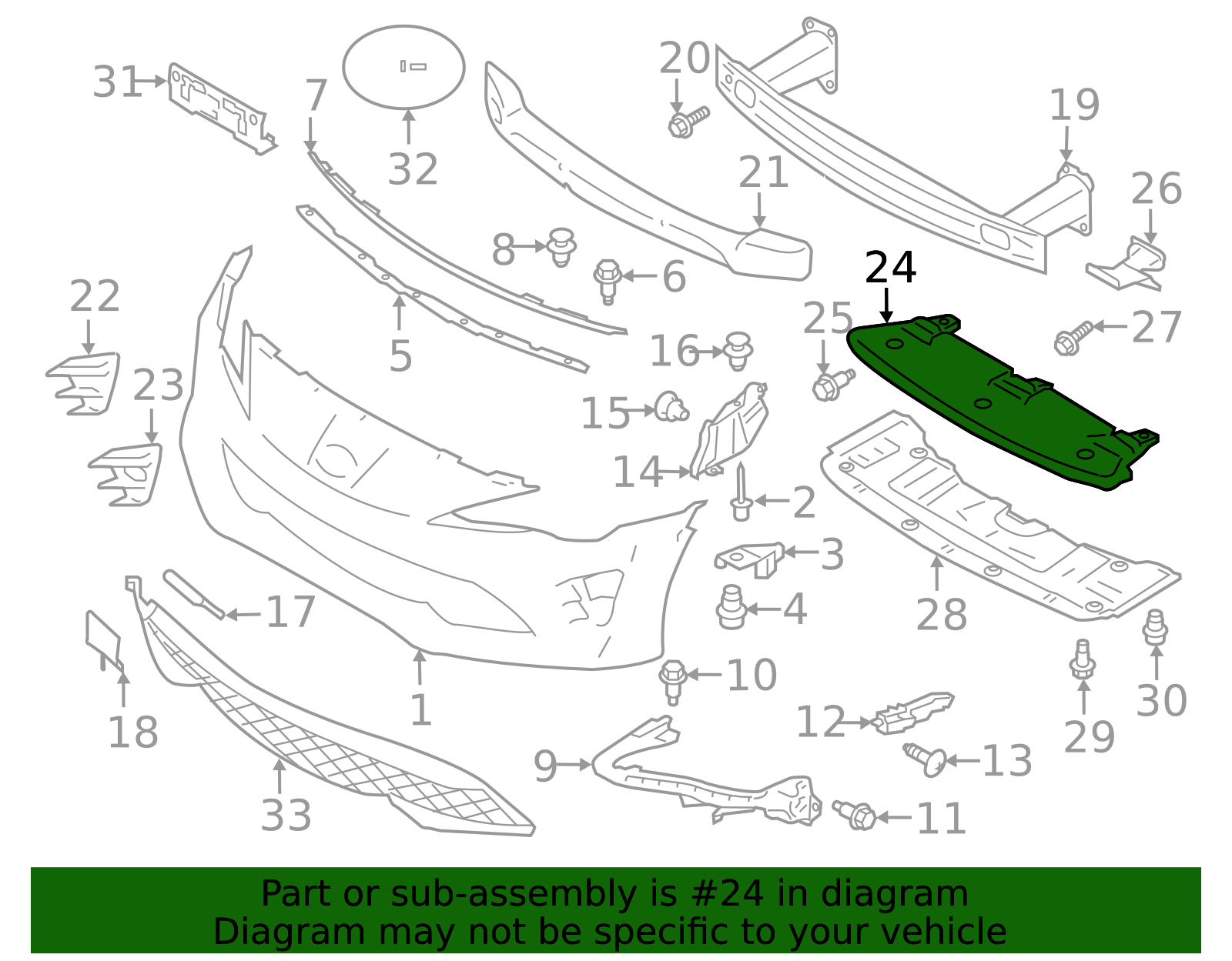 Genuine Official Toyota Bumper Splash Shield Bracket (Front, Lower ...
