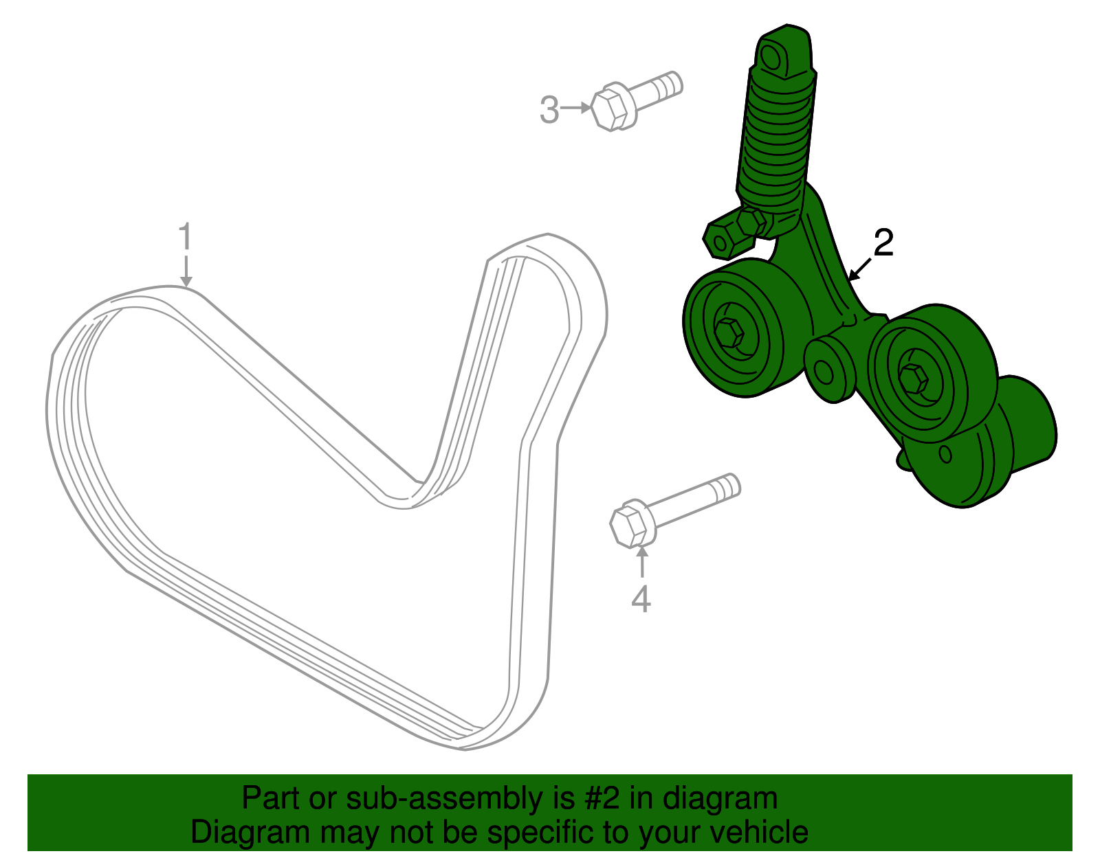2007-2016 GM Drive Belt Tensioner 12663047 | Shop Matick Buick GMC