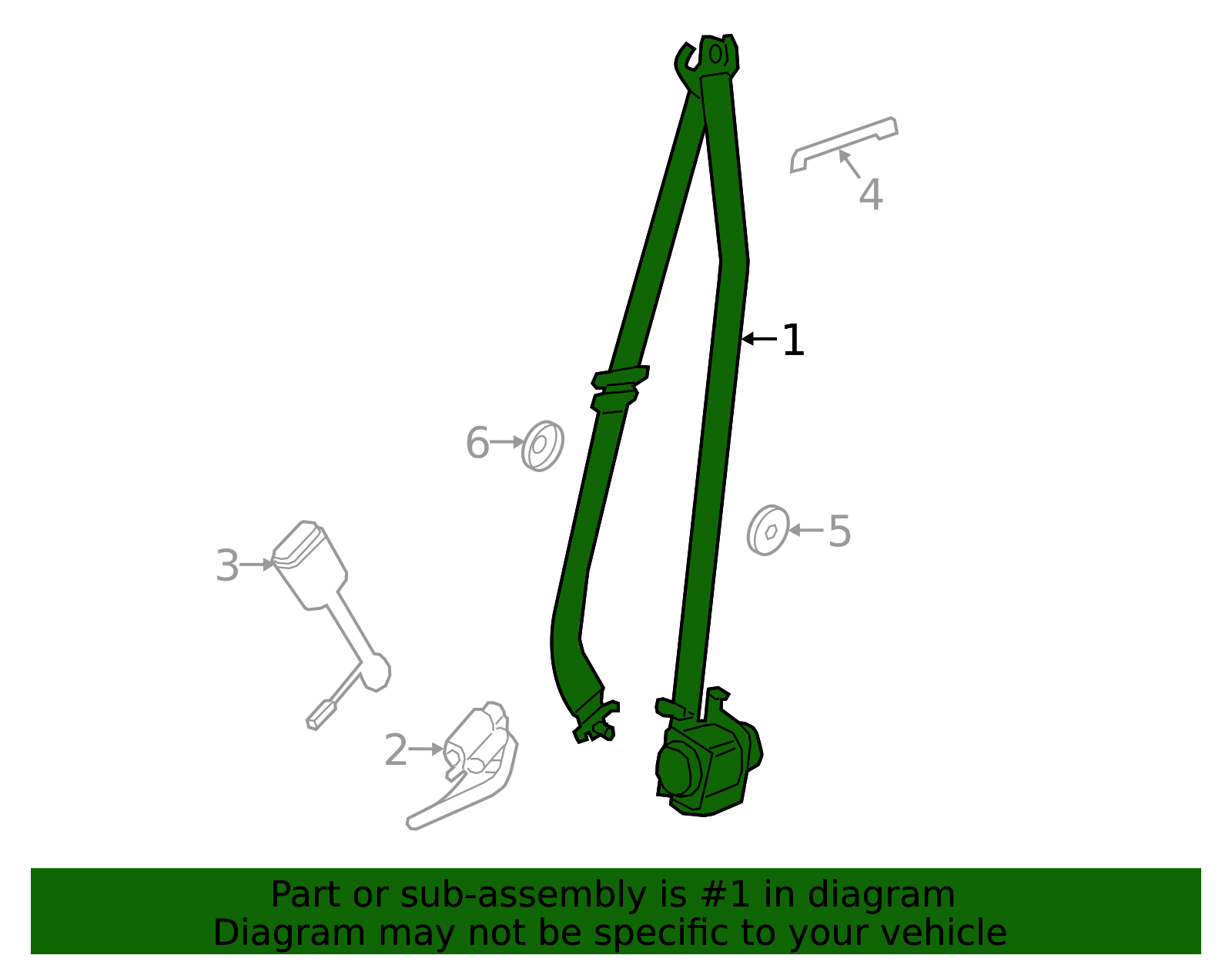 Genuine BMW 72-11-7-343-637 | Seat Belt Assembly | FREE Shipping on ...