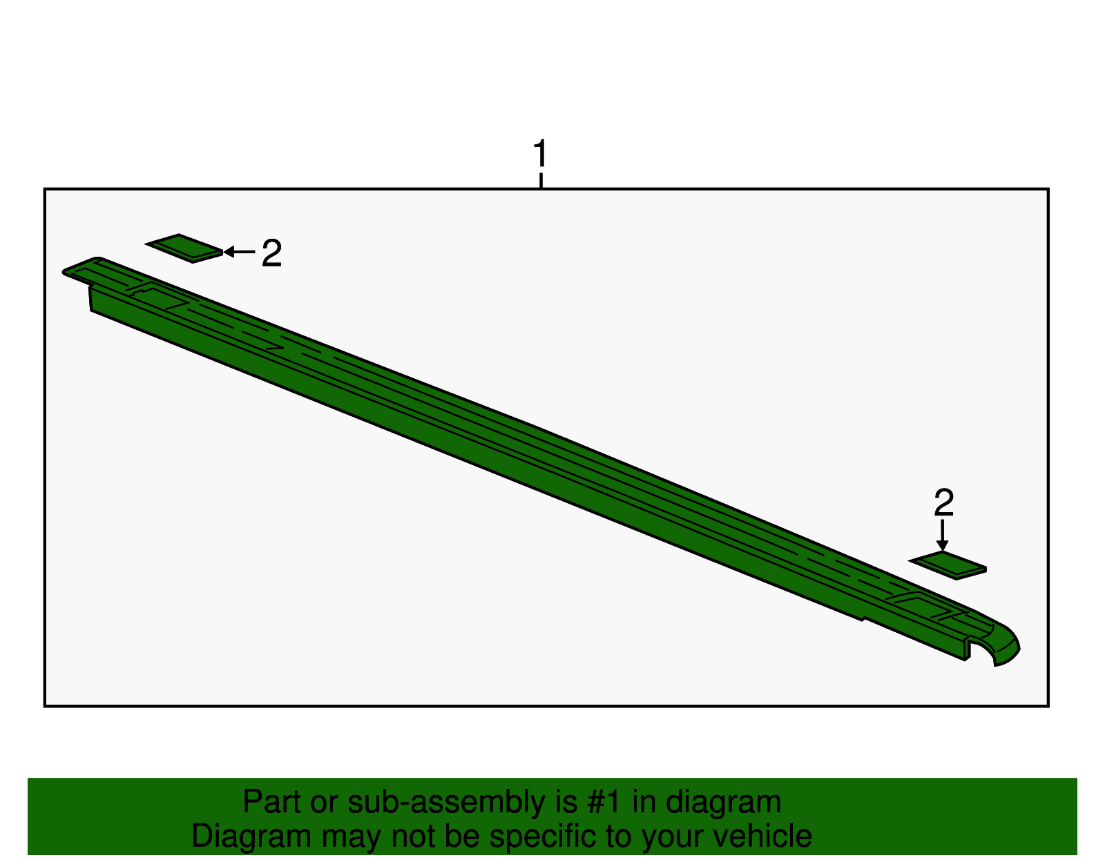 2009-2013 GMC Truck Bed Molding 17802473 | QuirkParts